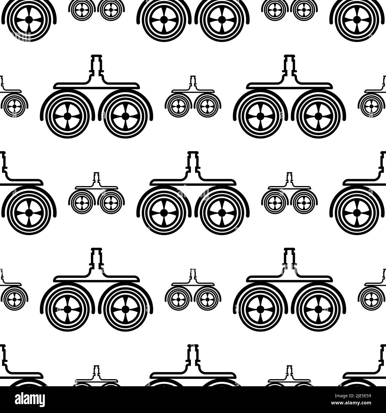 Caster Wheel Icon Seamless Pattern Vector Art Illustration Stock Vector ...