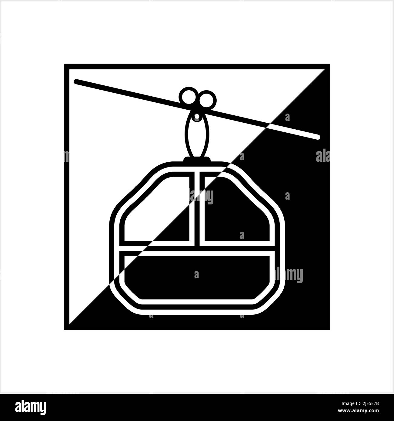 Cable Car Icon Vector Art Illustration Stock Vector Image & Art - Alamy