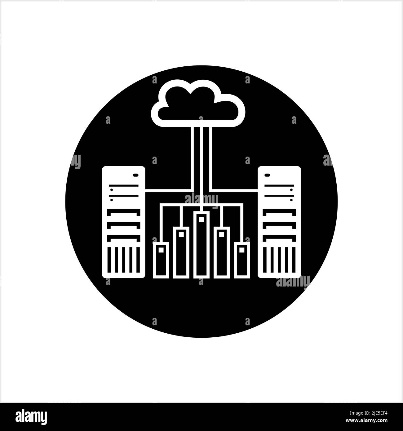 Cloud Server Icon Vector Art Illustration Stock Vector Image & Art - Alamy