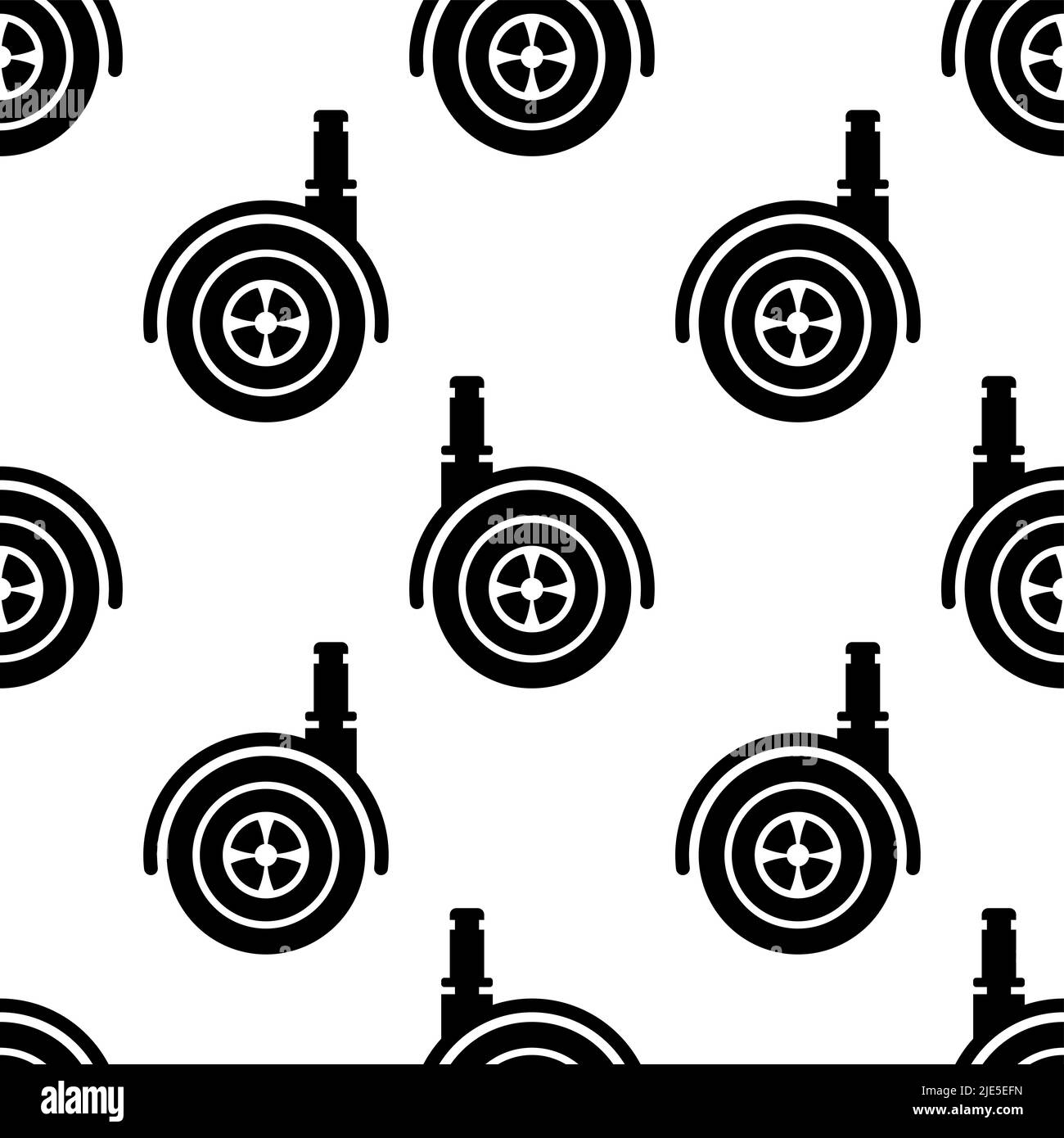 Caster Wheel Icon Seamless Pattern Vector Art Illustration Stock Vector ...