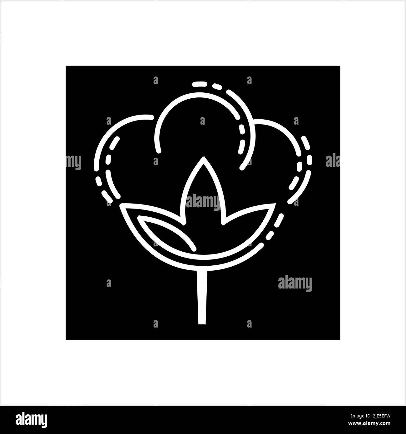 Cotton Flower Icon Collection, Cotton Ball, Cotton Fiber Vector Art ...