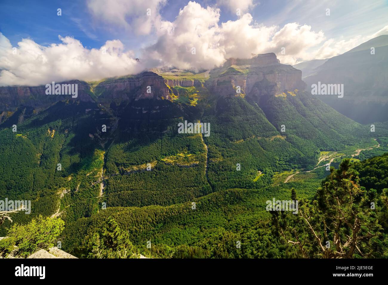 Aerial view scenic valley hi-res stock photography and images - Alamy