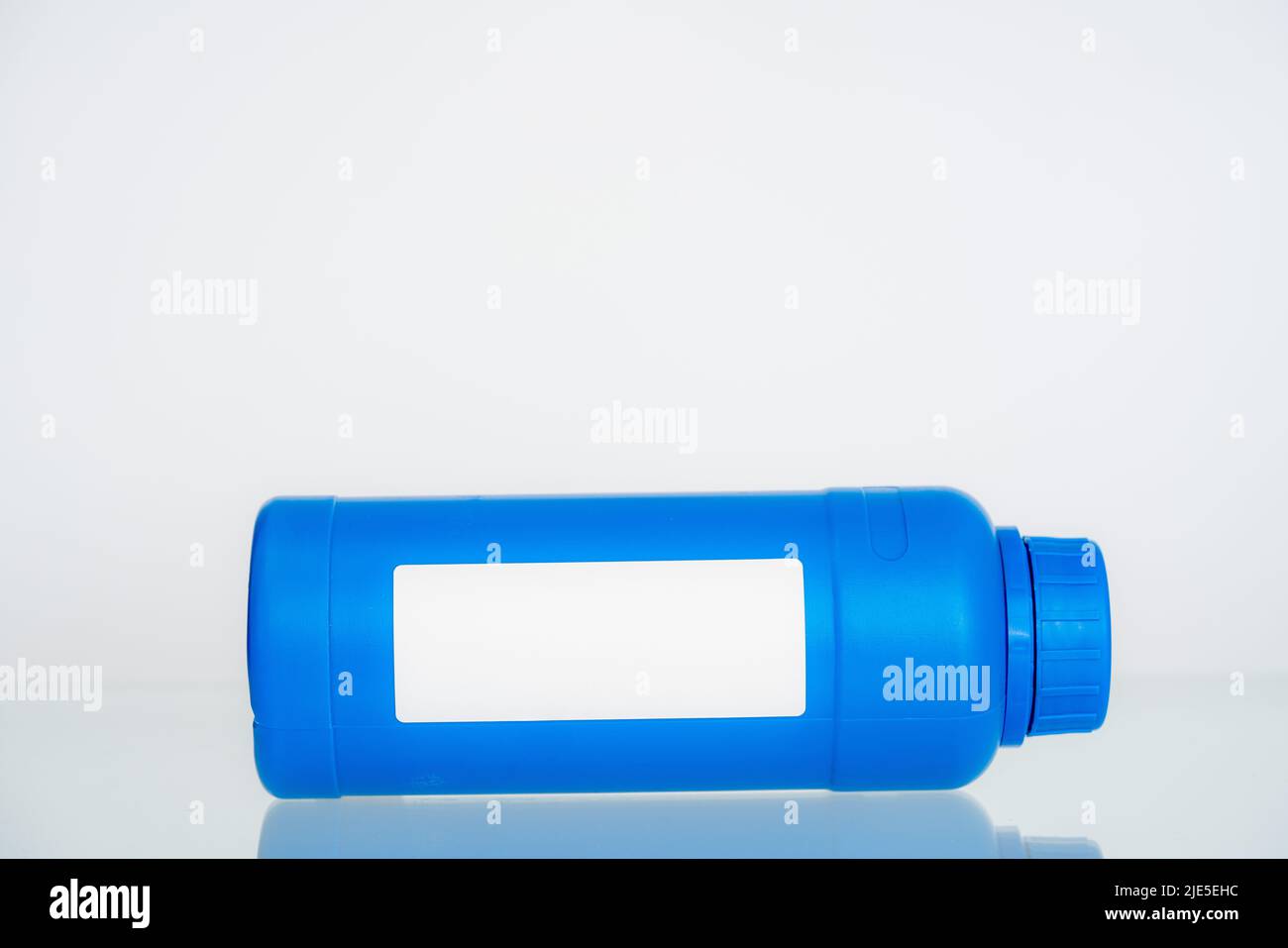 laboratory plastic bottle for chemical elements and substances with ...