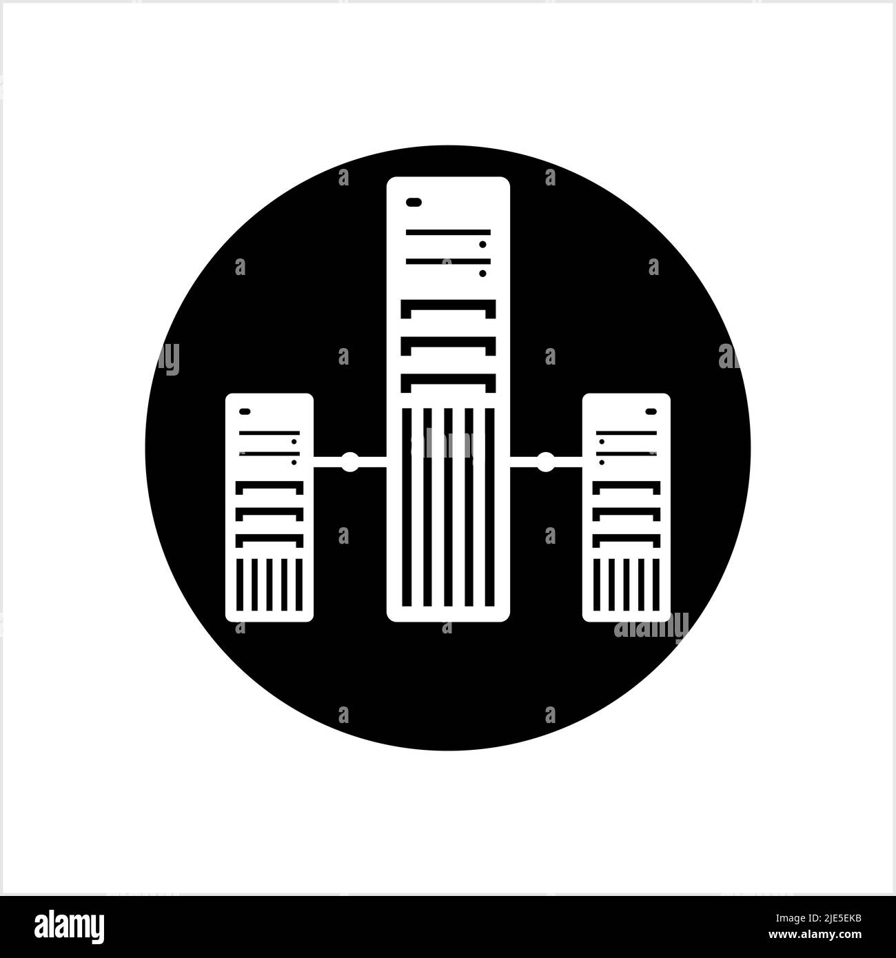 Computer Server Icon, Design Vector Art Illustration Stock Vector Image ...