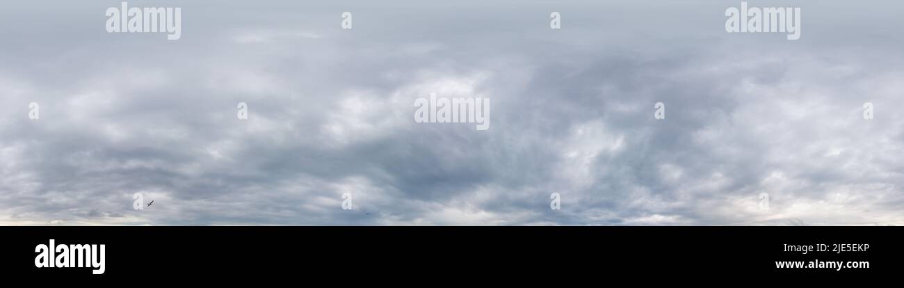 Sky panorama before rain with heavy Cumulonimbus clouds. Hdr seamless ...