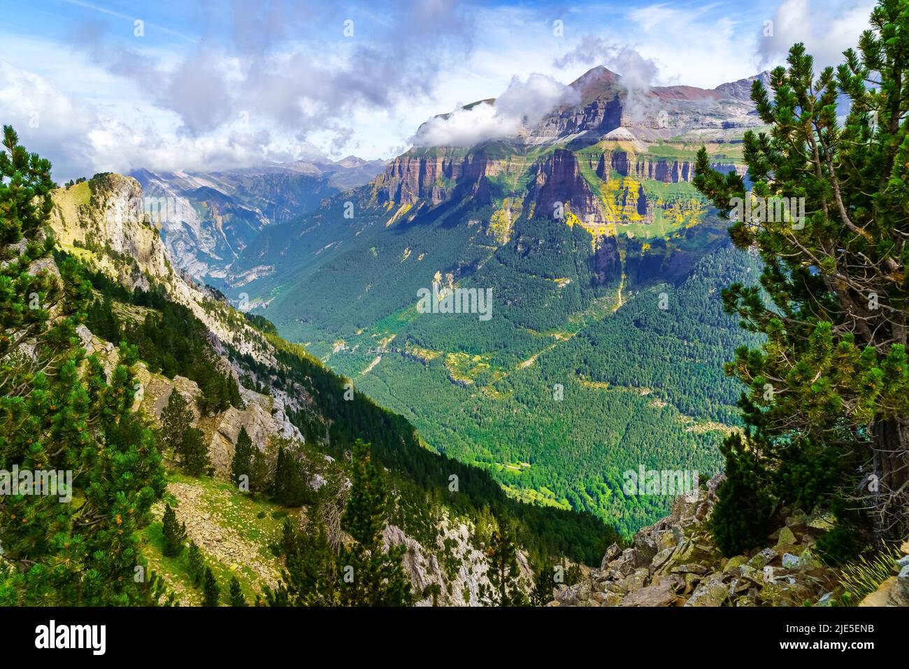 Sunrise ordesa forest hi-res stock photography and images - Alamy