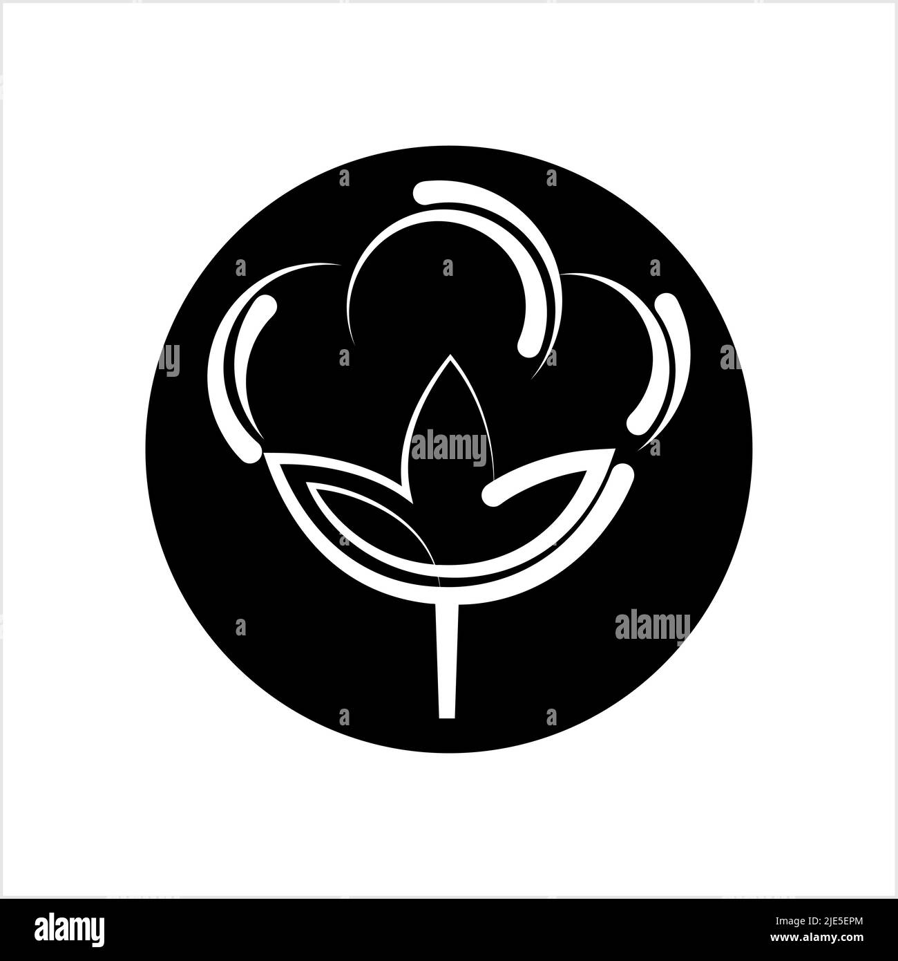 Cotton Flower Icon Collection, Cotton Ball, Cotton Fiber Vector Art ...