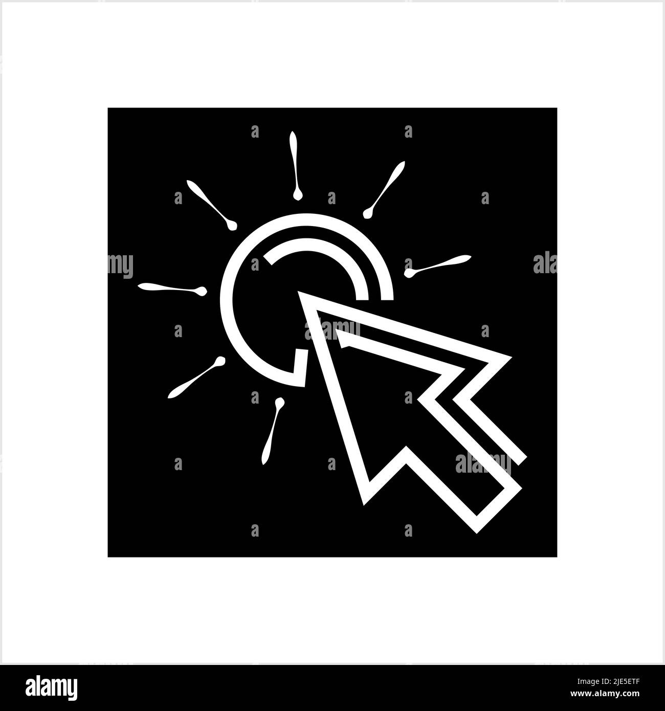 Cursor Click Icon Vector Art Illustration Stock Vector Image & Art - Alamy