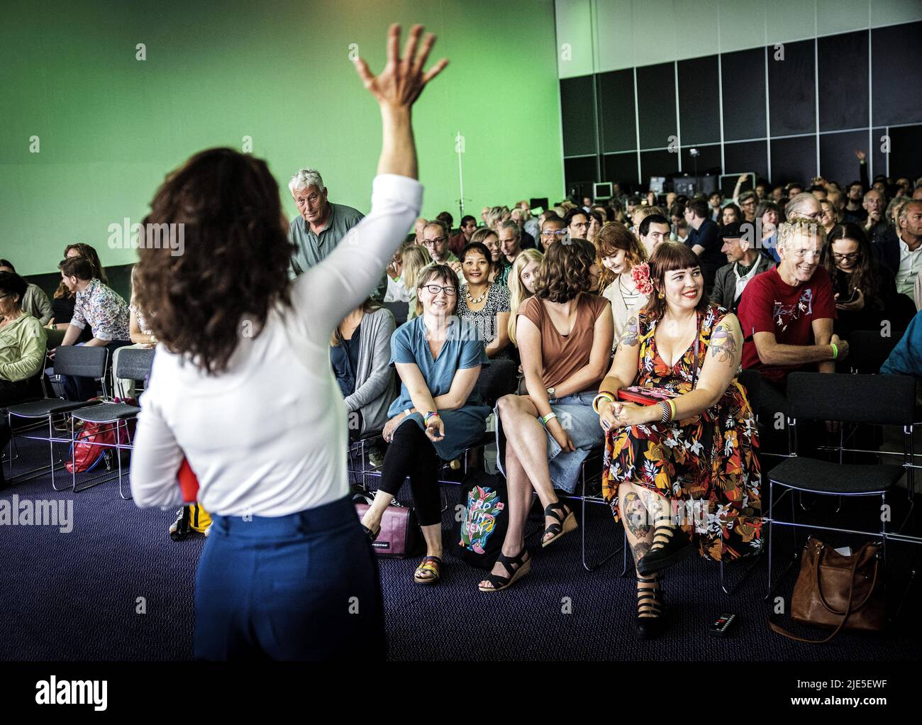 2022-06-25 11:18:24 AMSTERDAM - Party chairman Esther Ouwehand during ...
