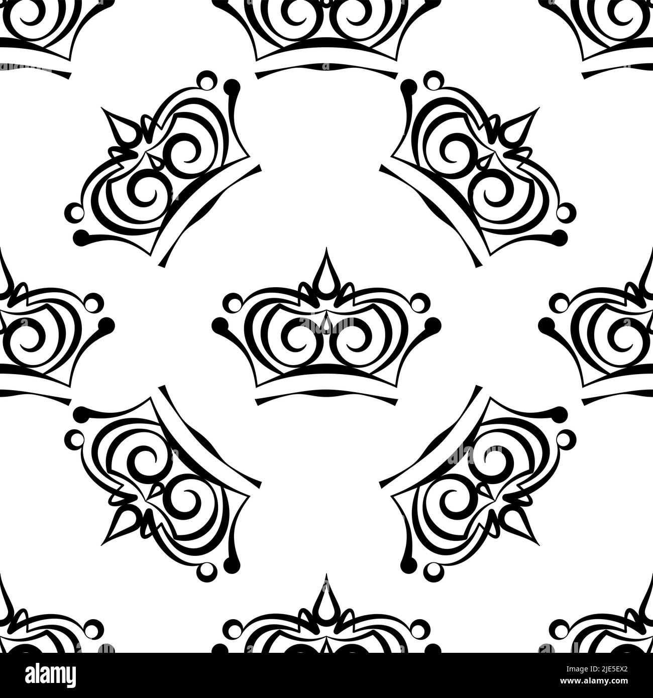 Crown tile pattern Cut Out Stock Images & Pictures - Alamy