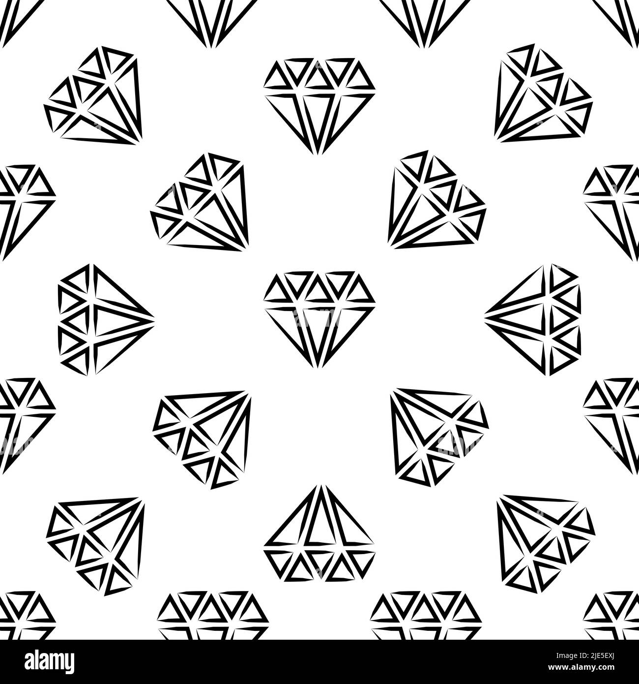 Diamond Icon, Diamond Cut Seamless Pattern Vector Art Illustration Stock Vector Image & Art - Alamy