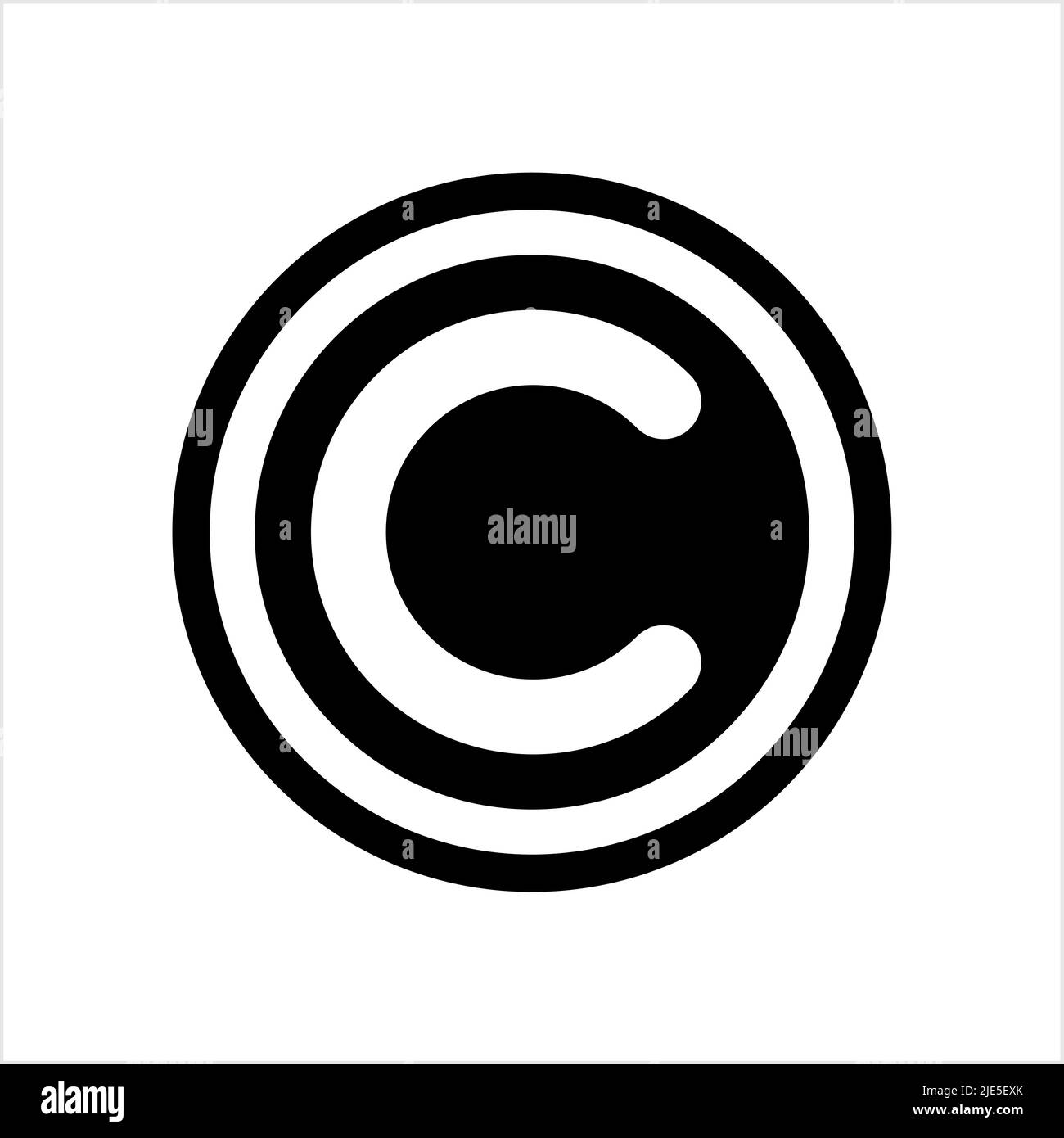Copyright Icon, Copyright Letter C Symbol Vector Art Illustration Stock ...