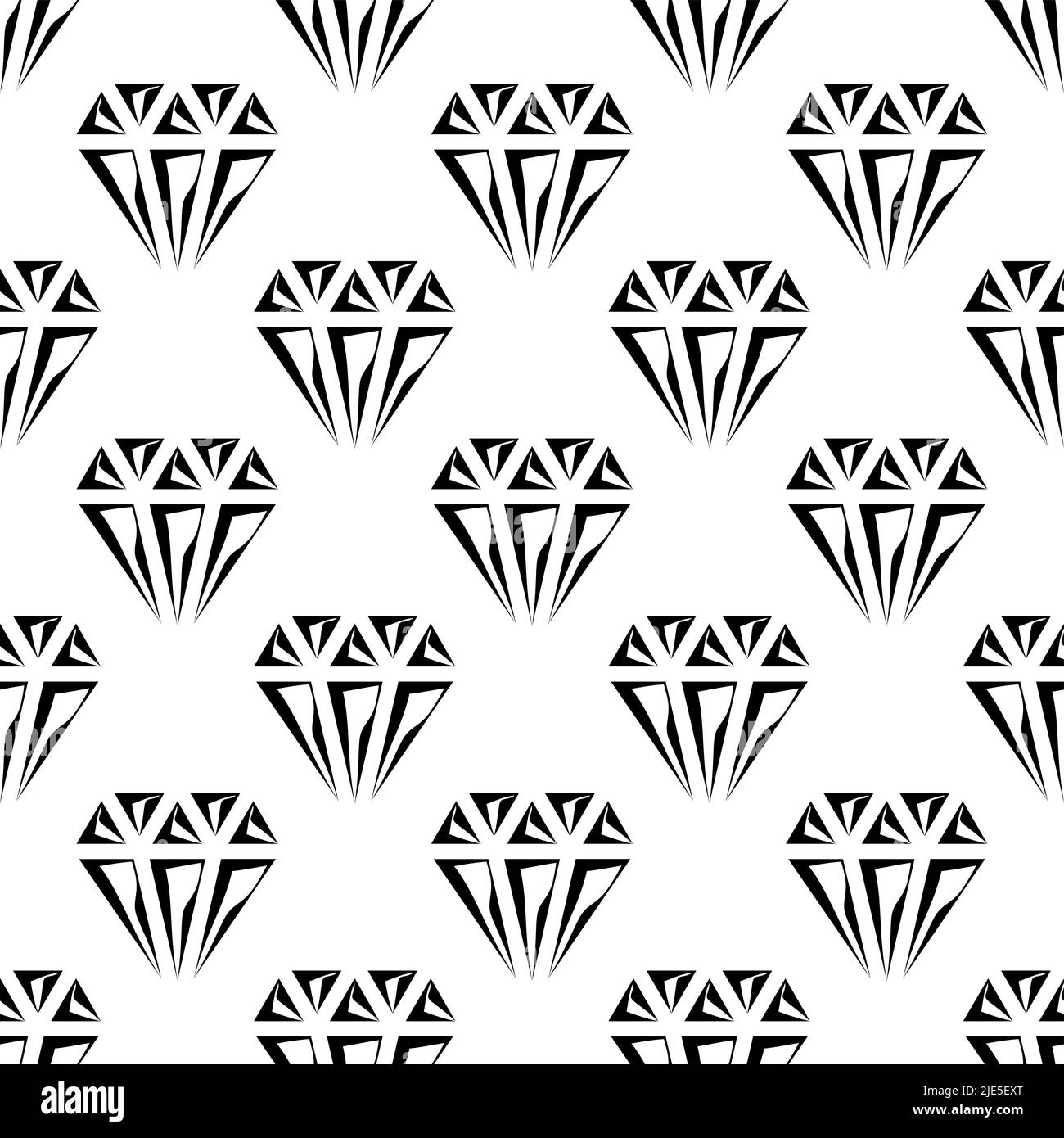 Diamond Icon, Diamond Cut Seamless Pattern Vector Art Illustration Stock Vector Image & Art - Alamy