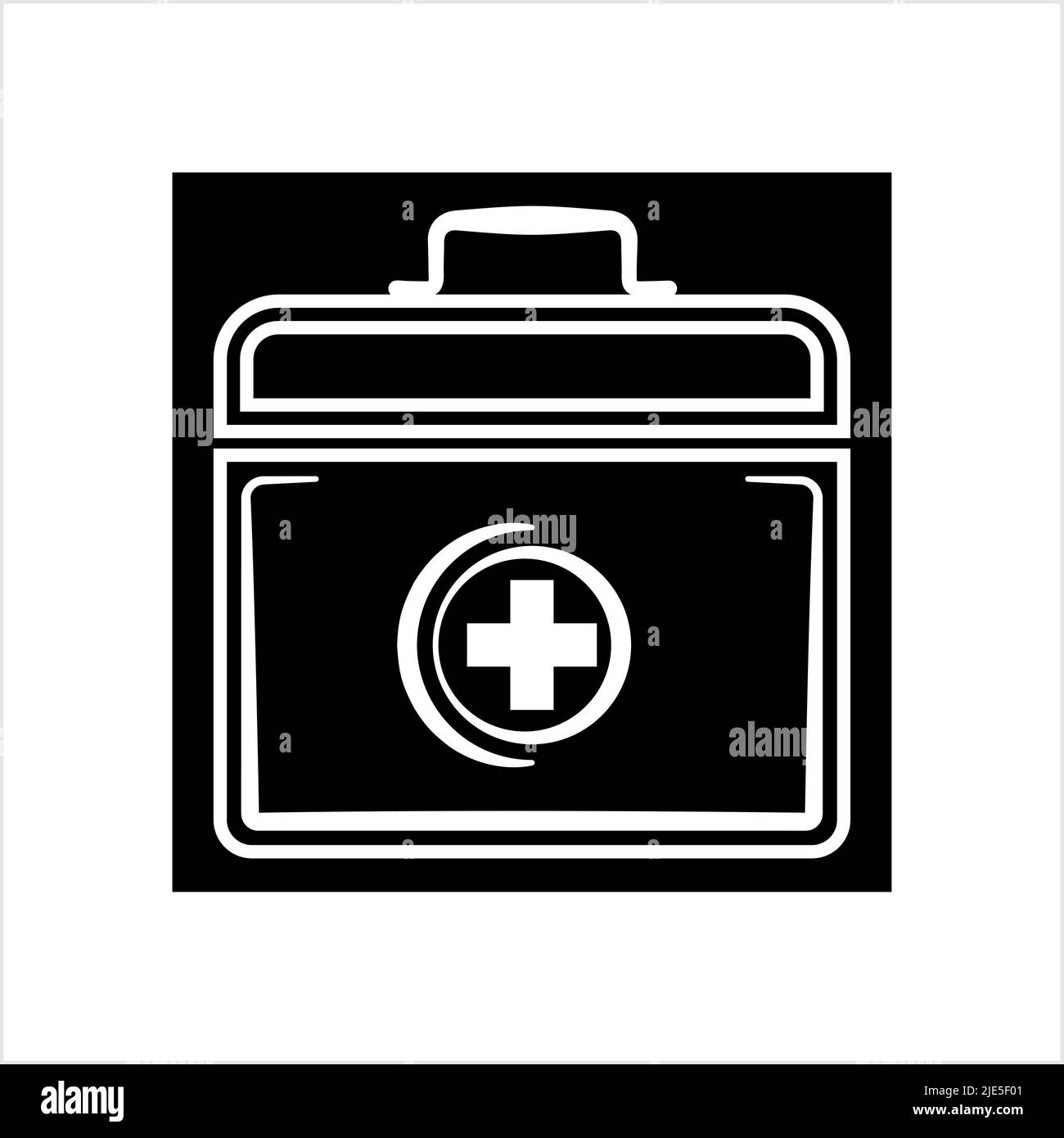 Medical briefcase illustration Black and White Stock Photos & Images ...