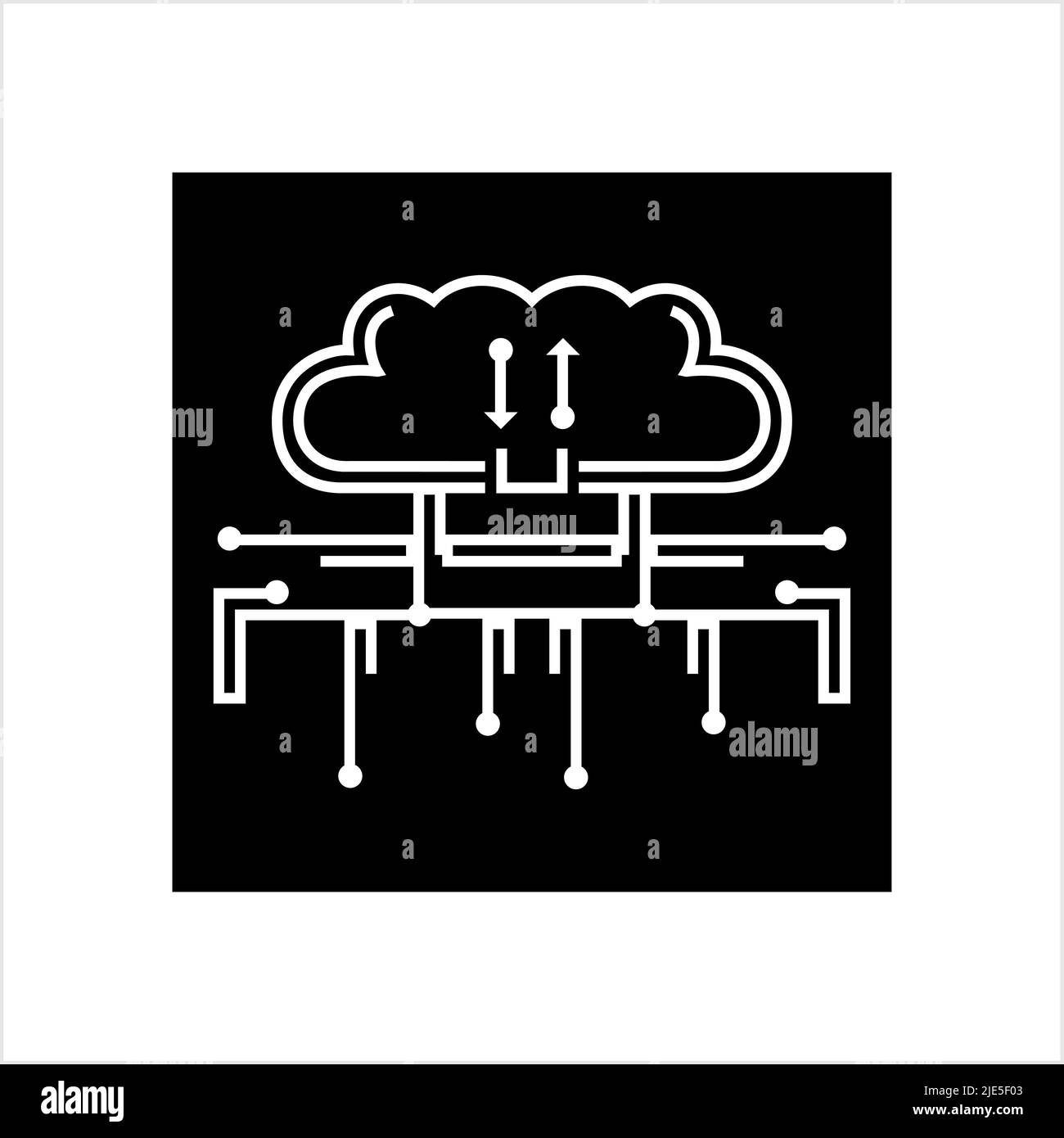 Cloud Network Cloud Computing Concept Vector Art Illustration Stock Vector Image And Art Alamy