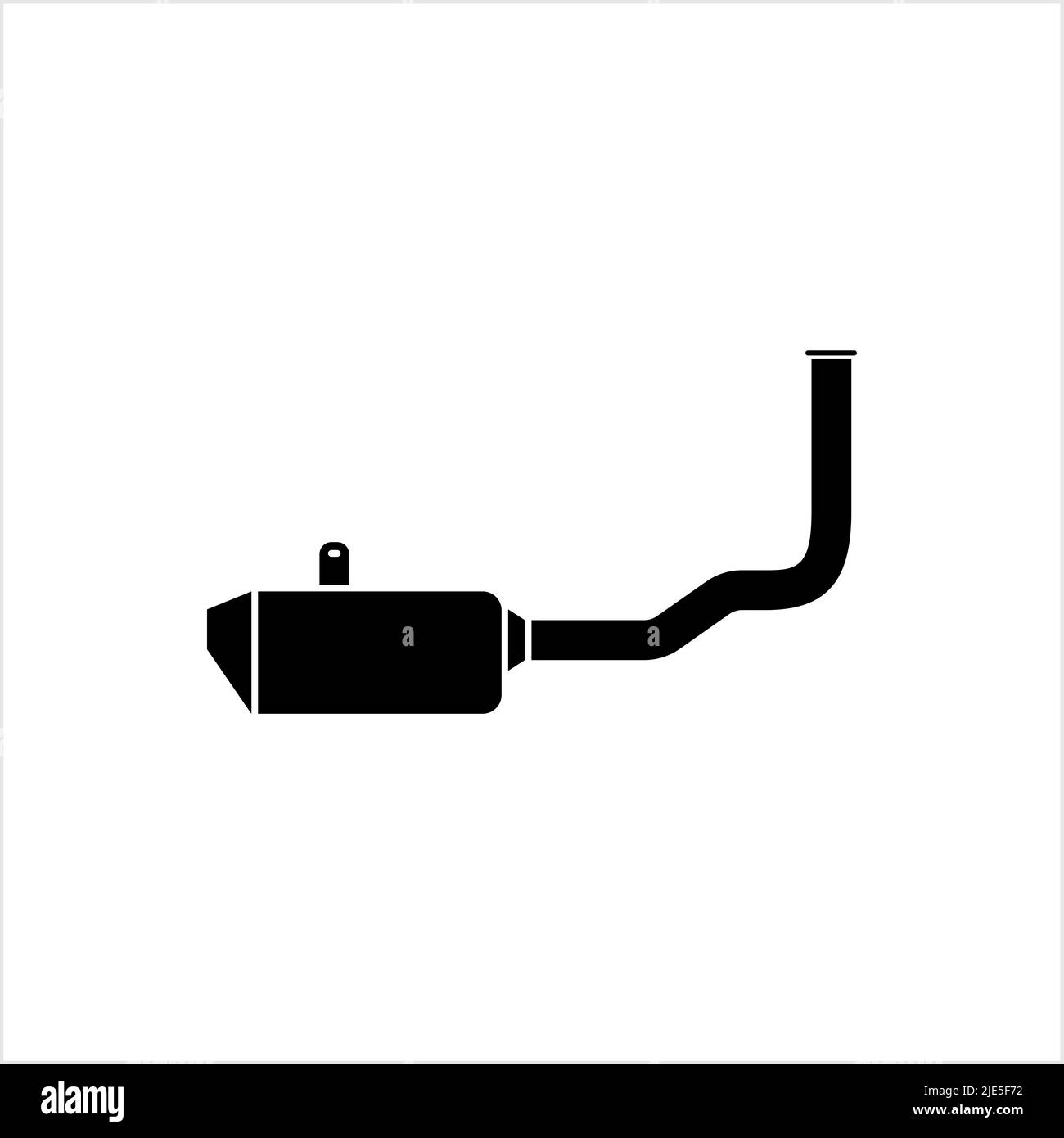 Exhaust Icon, Auto Exhaust Icon, Muffler Vector Art Illustration Stock ...