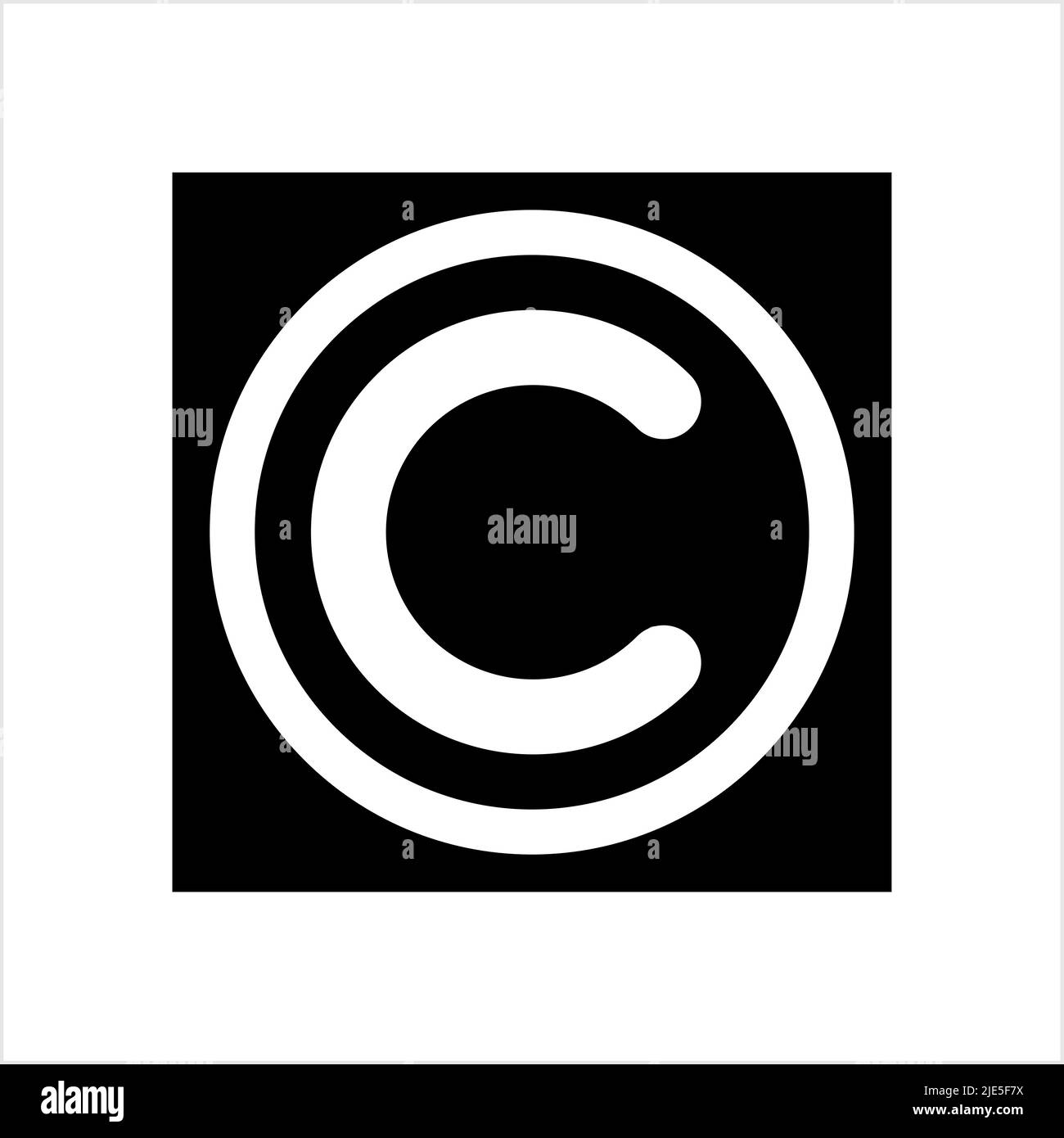 Copyright Icon, Copyright Letter C Symbol Vector Art Illustration Stock ...