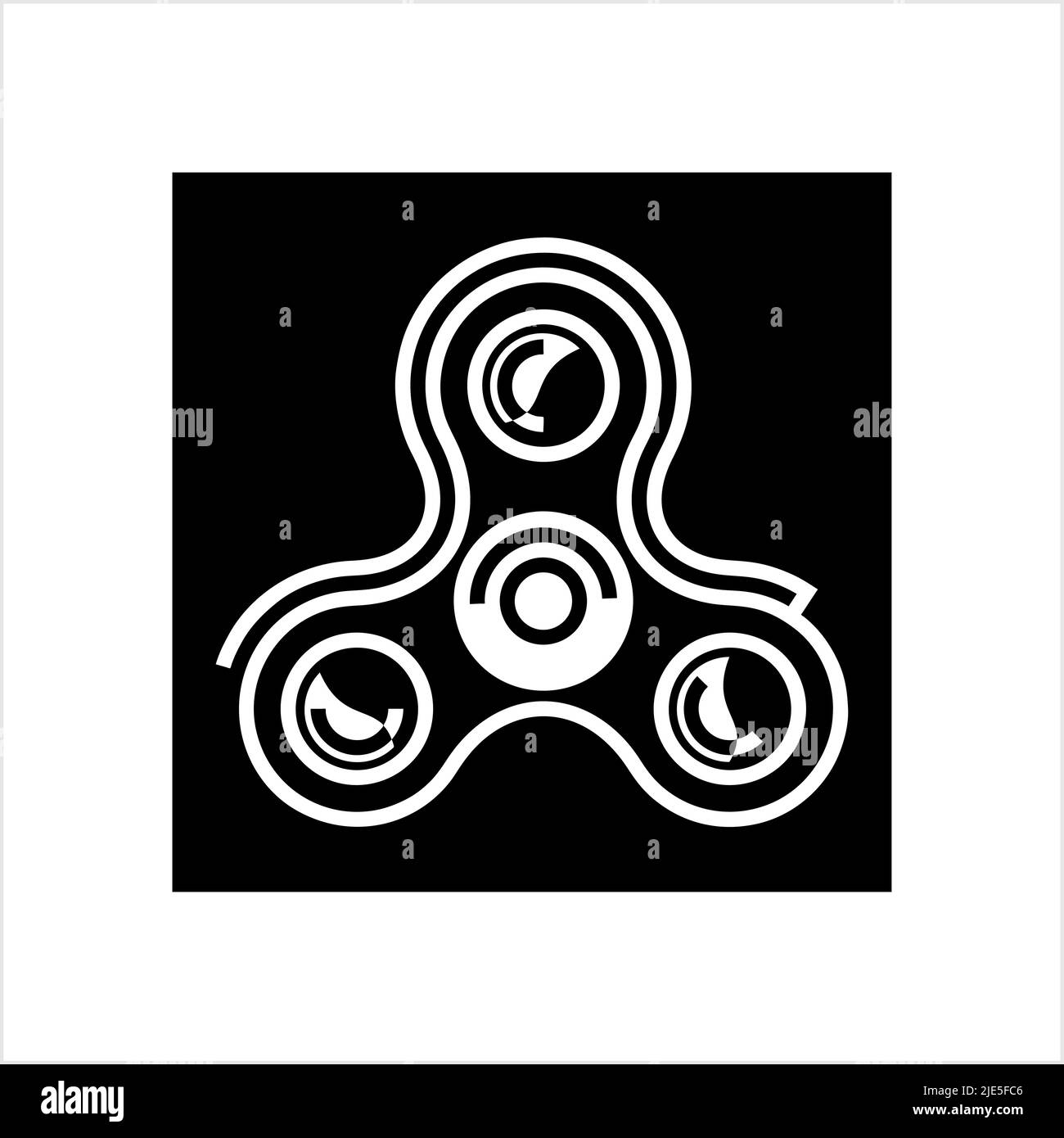 Spinner symbol Black and White Stock Photos & Images - Alamy