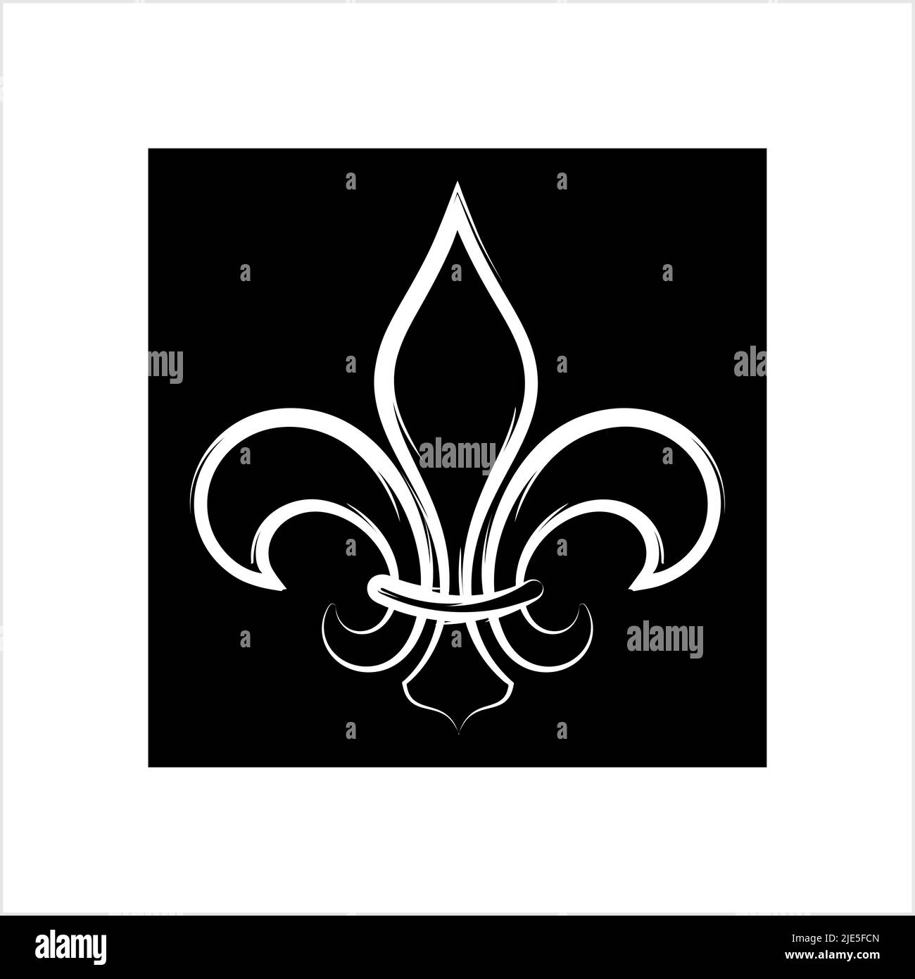 Fleur De Lis, Fleur-De-Lys Or Flower-De-Luce, The Decorative Stylized ...