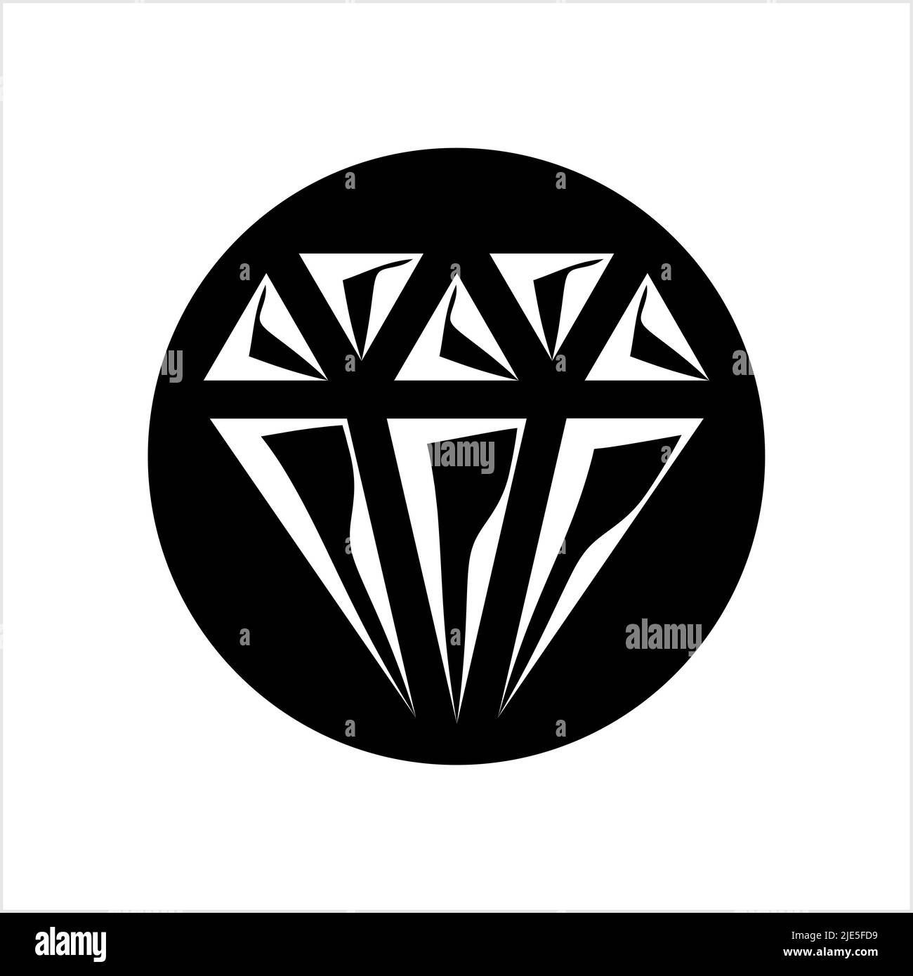 Diamond Icon, Diamond Cut Vector Art Illustration Stock Vector Image ...