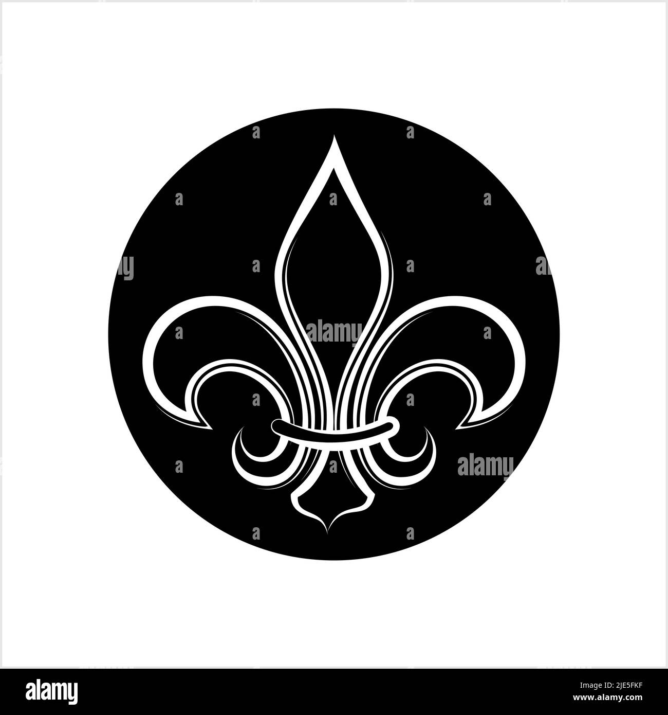 Fleur De Lis, Fleur-De-Lys Or Flower-De-Luce, The Decorative Stylized ...