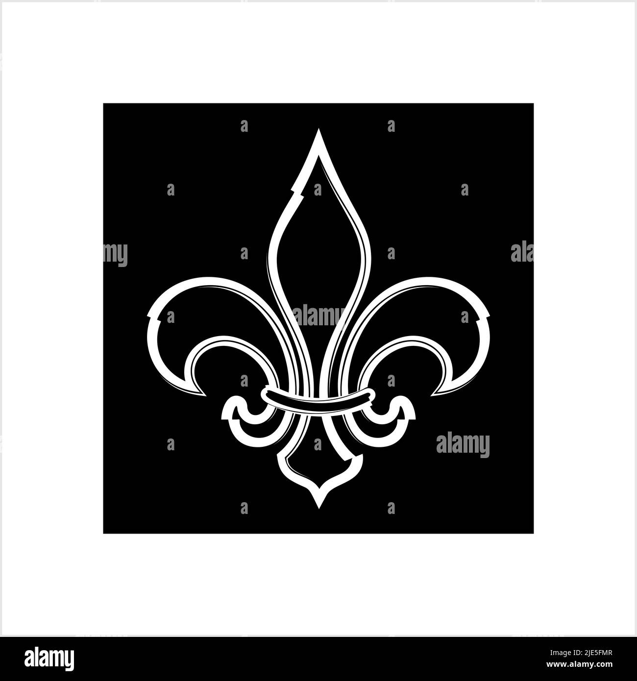 Fleur De Lis, Fleur-De-Lys Or Flower-De-Luce, The Decorative Stylized ...