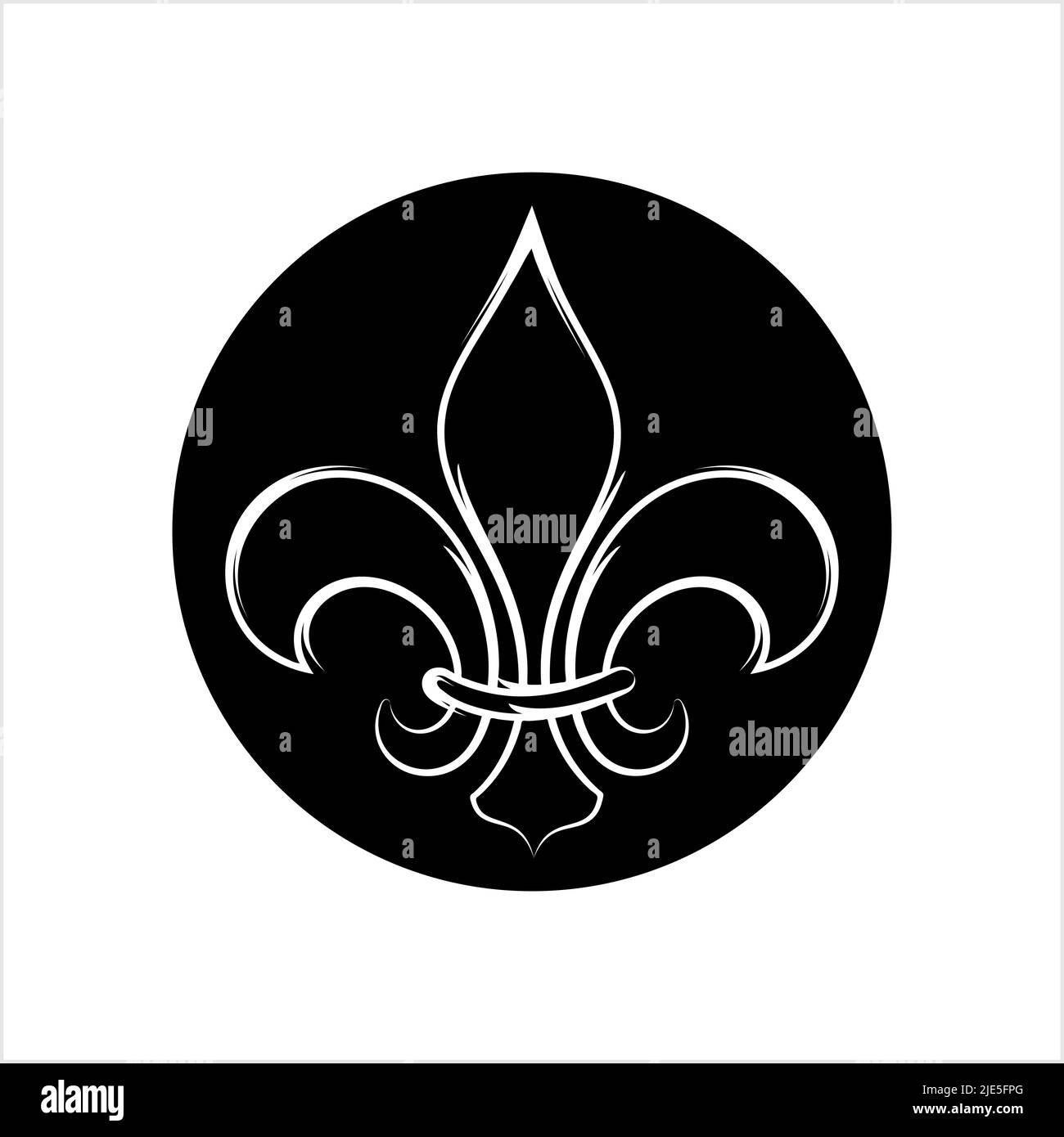 Fleur De Lis, Fleur-De-Lys Or Flower-De-Luce, The Decorative Stylized ...