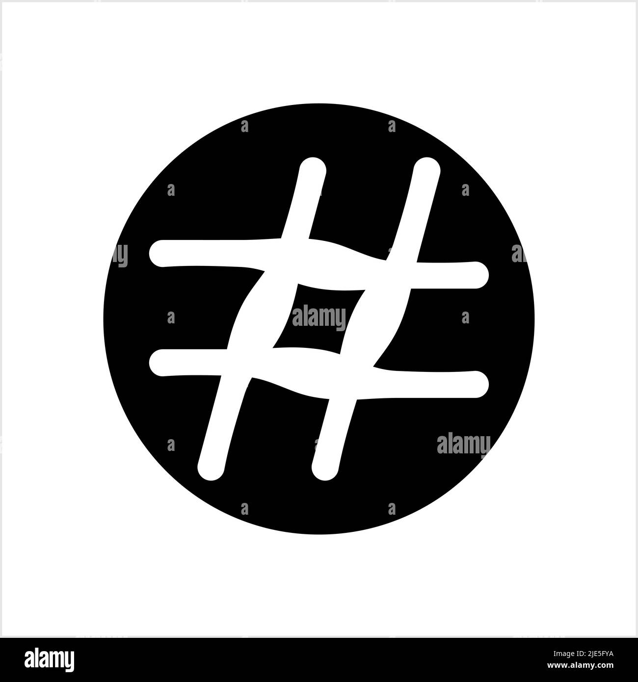 Hash Tag Icon, Hashtag Icon Vector Art Illustration Stock Vector Image ...