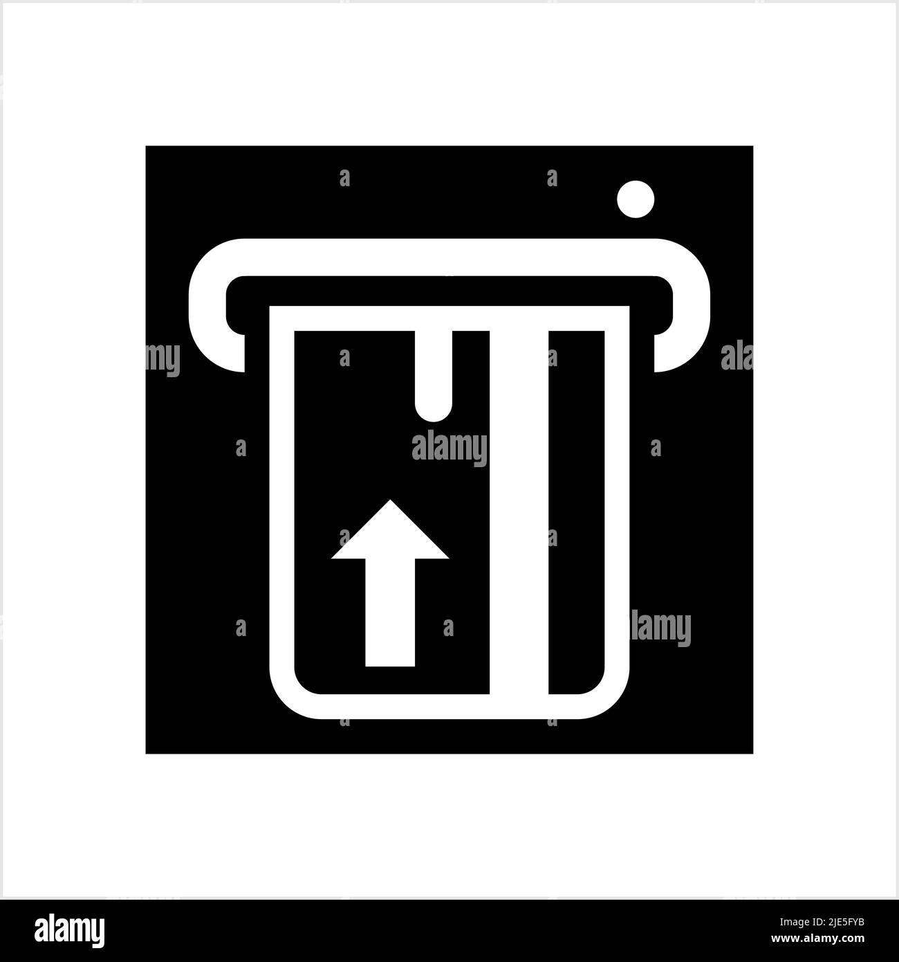 Insert Card Icon, Credit, Debit, Atm, Gift Card Vector Art Illustration ...