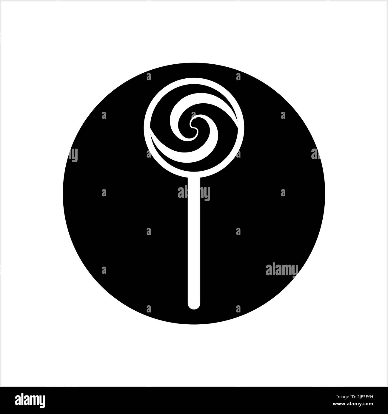 Lollipop Icon, Lollipop Vector Art Illustration Stock Vector Image ...