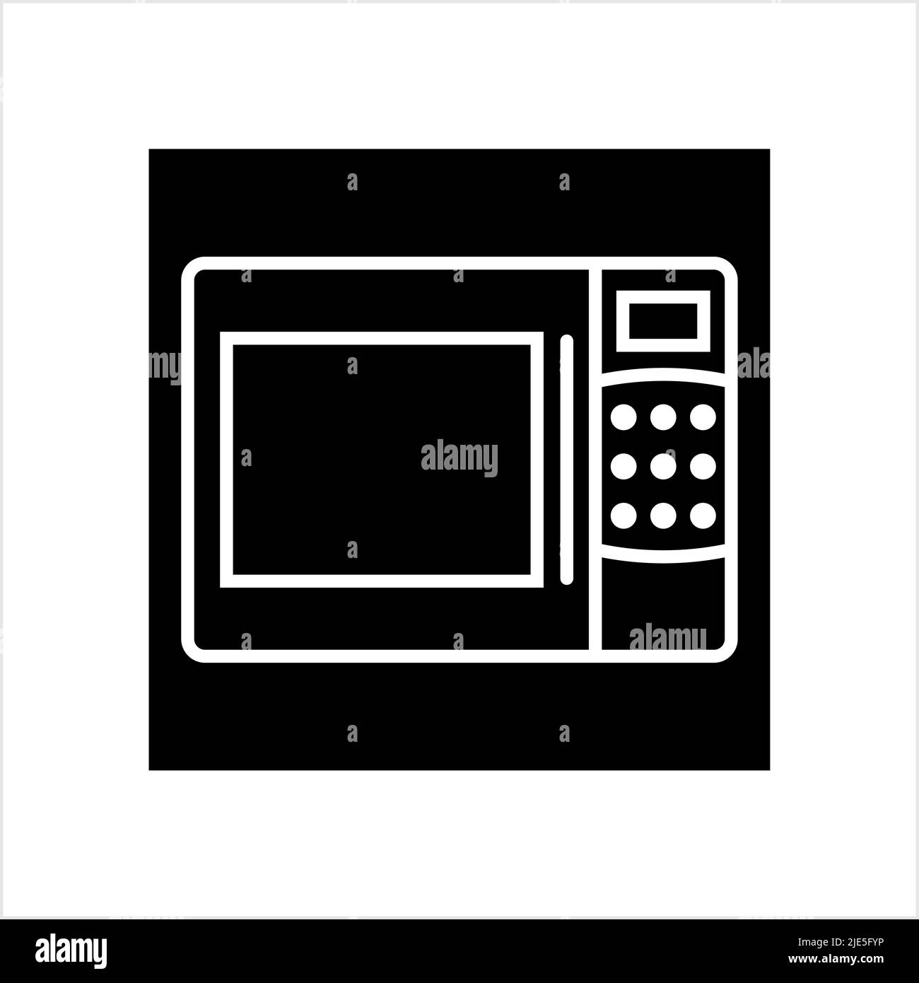 Microwave Icon, Microwave Vector Art Illustration Stock Vector Image ...