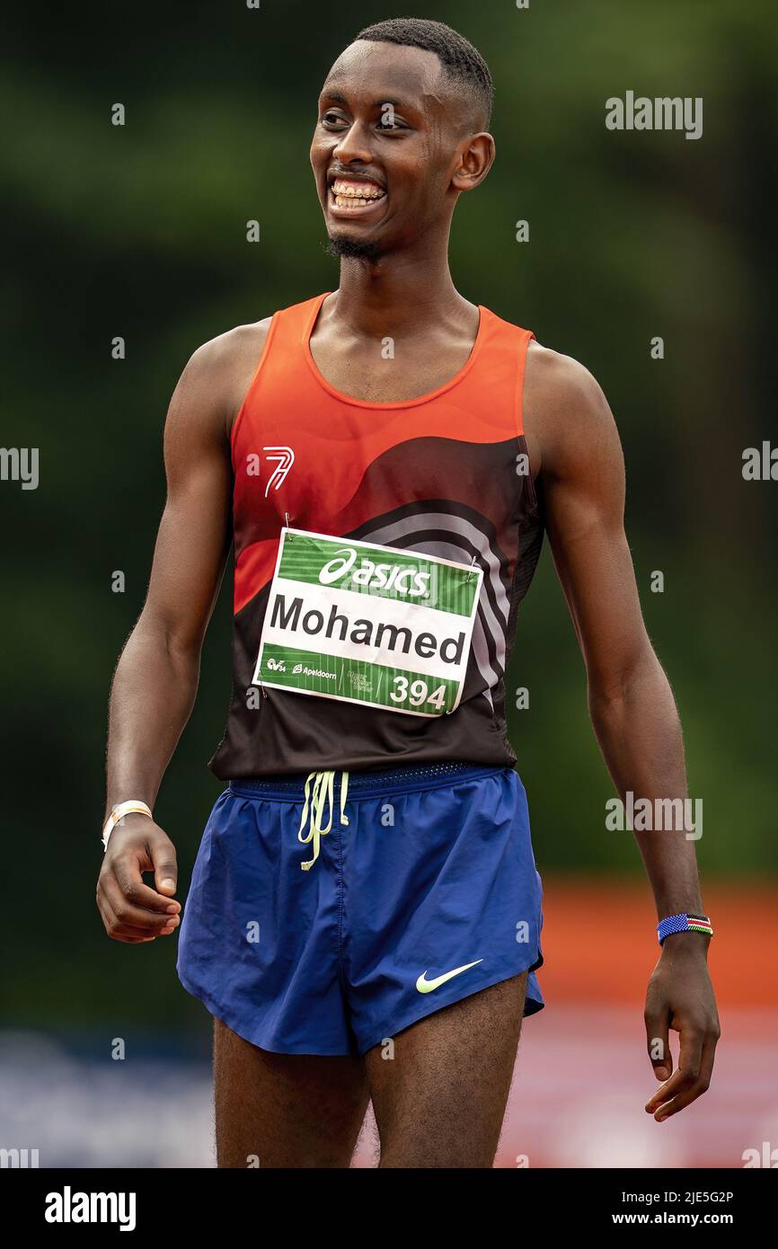 2022-06-25 11:33:25 APELDOORN - Athlete Abdirahman Mohamed during the 5000 meters event at the ...