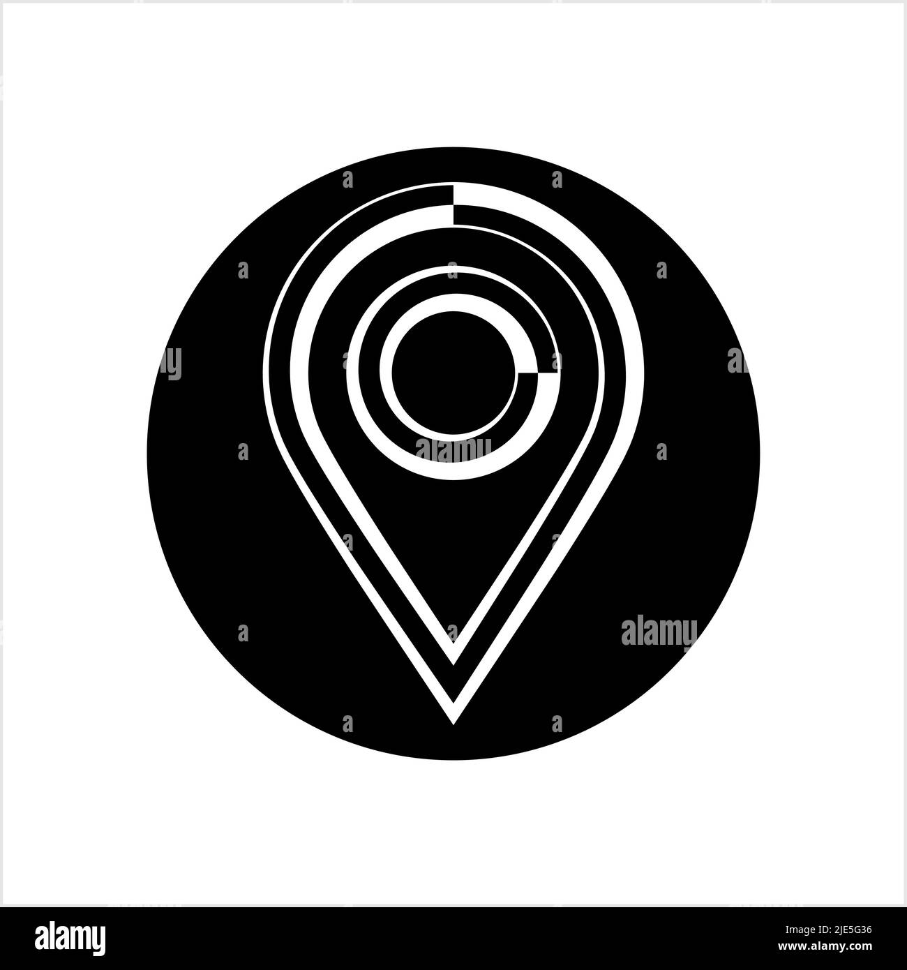 Map Pin Icon, Location Marker Pin On The Map Vector Art Illustration Stock Vector Image & Art ...