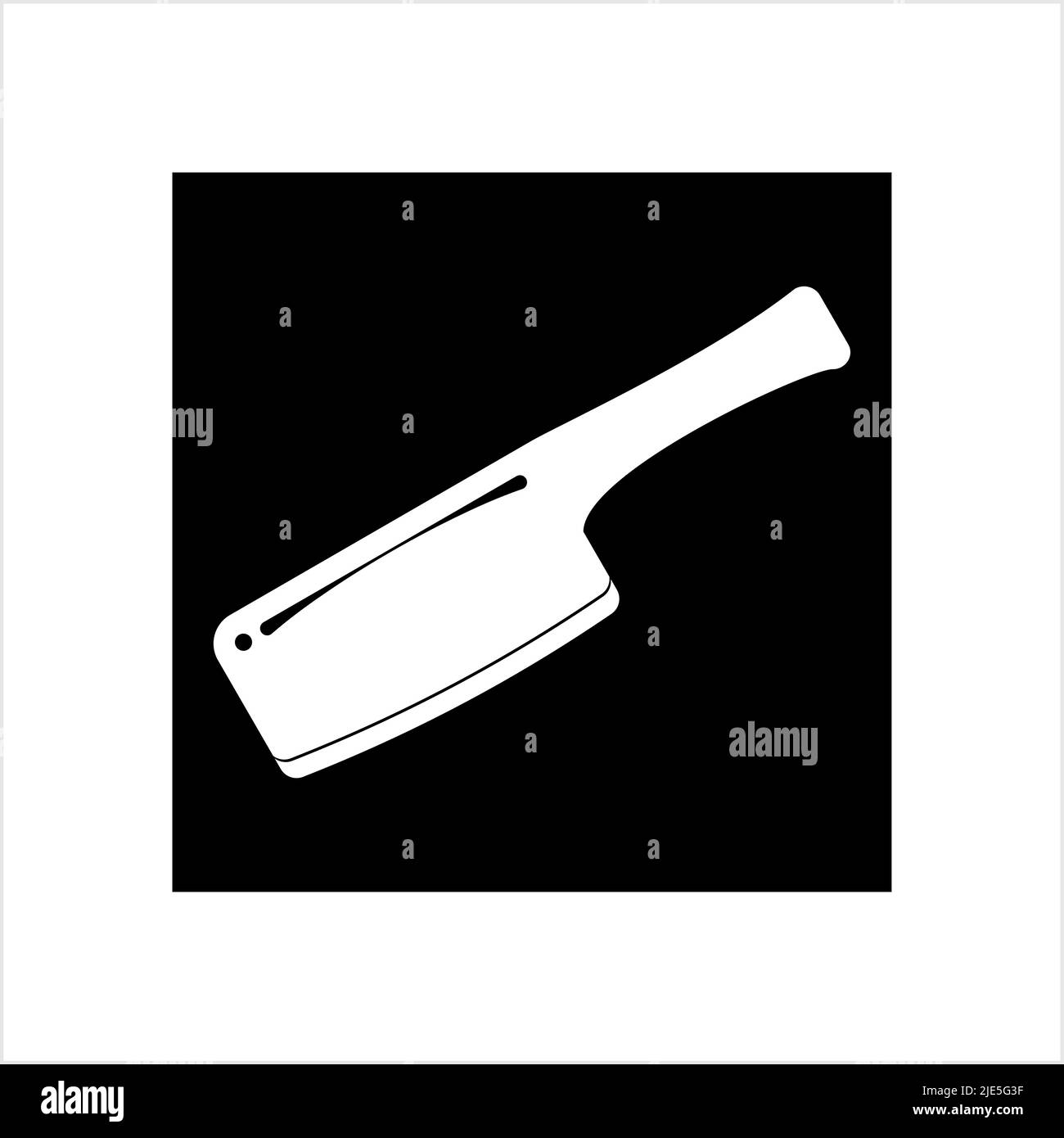 Meat Chopper Icon, Knife Vector Art Illustration Stock Vector Image ...