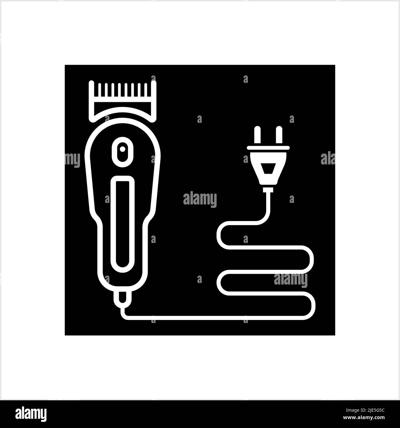 Hair Clipper Icon Vector Art Illustration Stock Vector Image & Art - Alamy