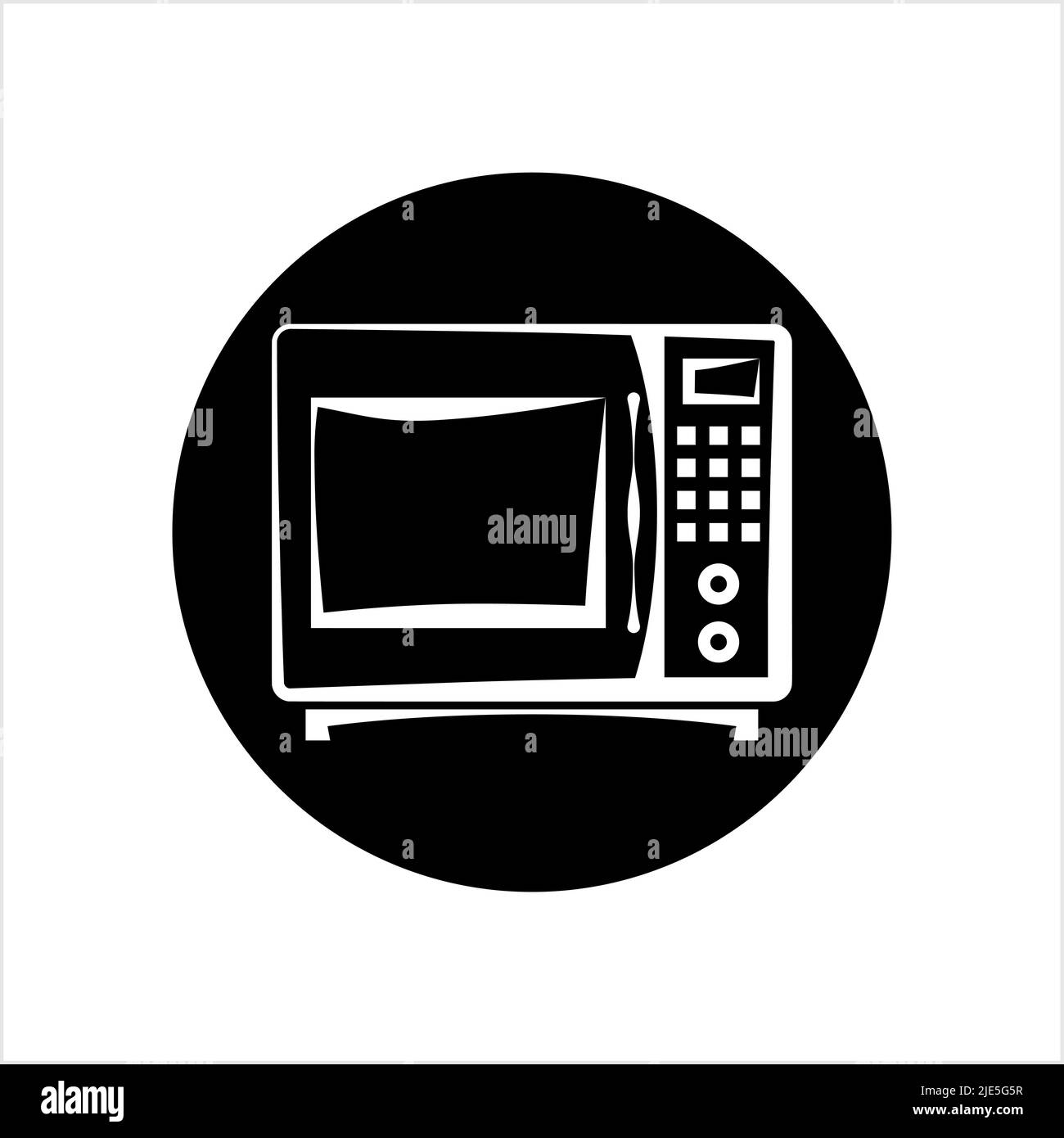 Microwave Icon, Microwave Vector Art Illustration Stock Vector Image ...