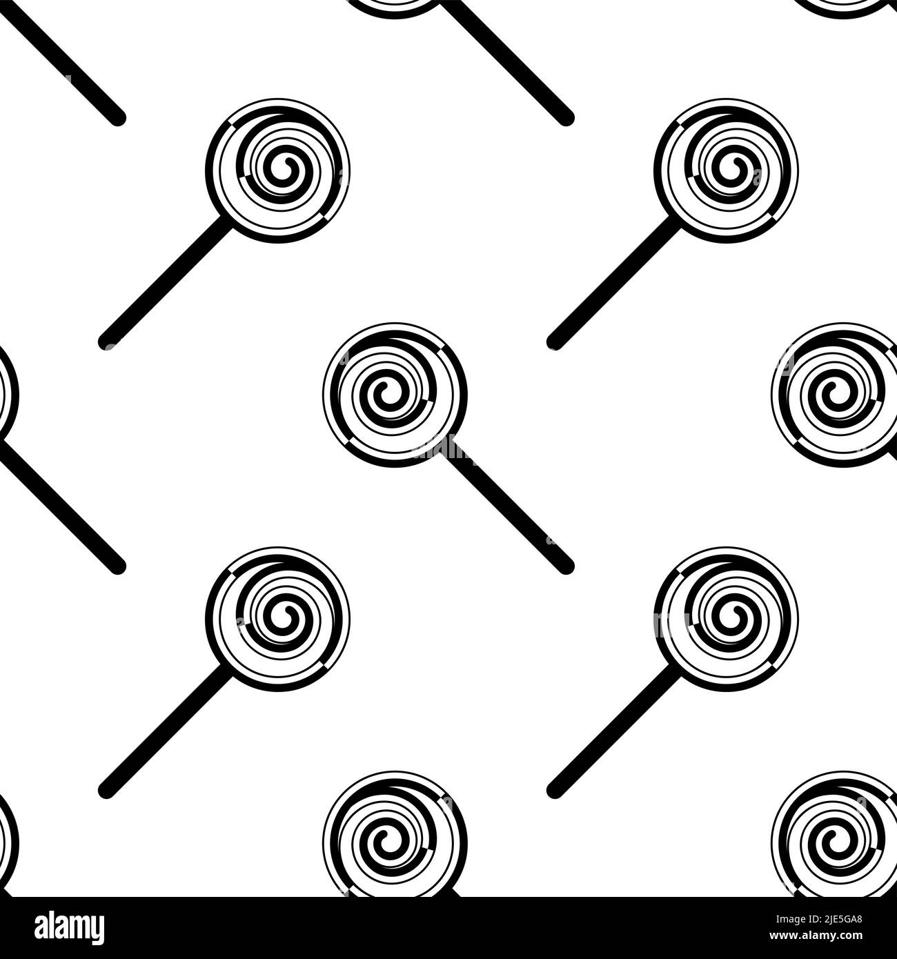 Lollipop Icon Seamless Pattern, Lollipop Vector Art Illustration Stock ...