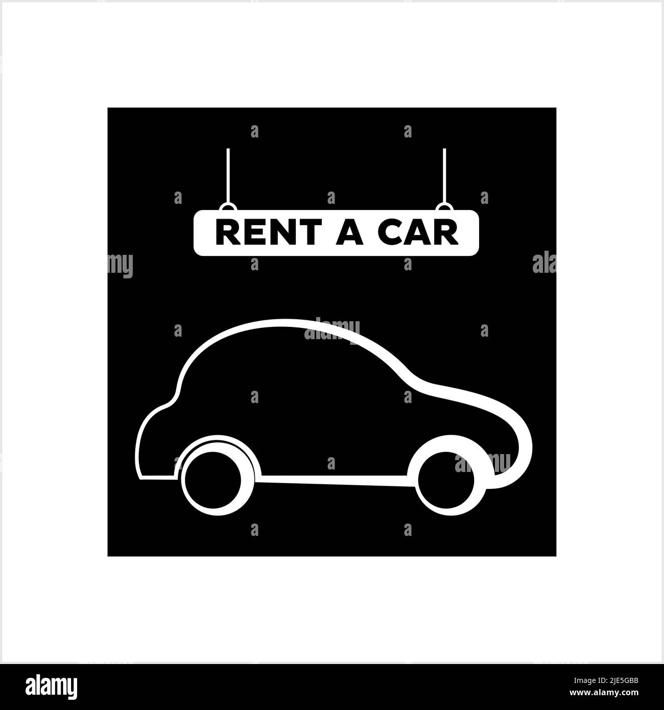 Rent A Car Icon Vector Art Illustration Stock Vector Image & Art - Alamy
