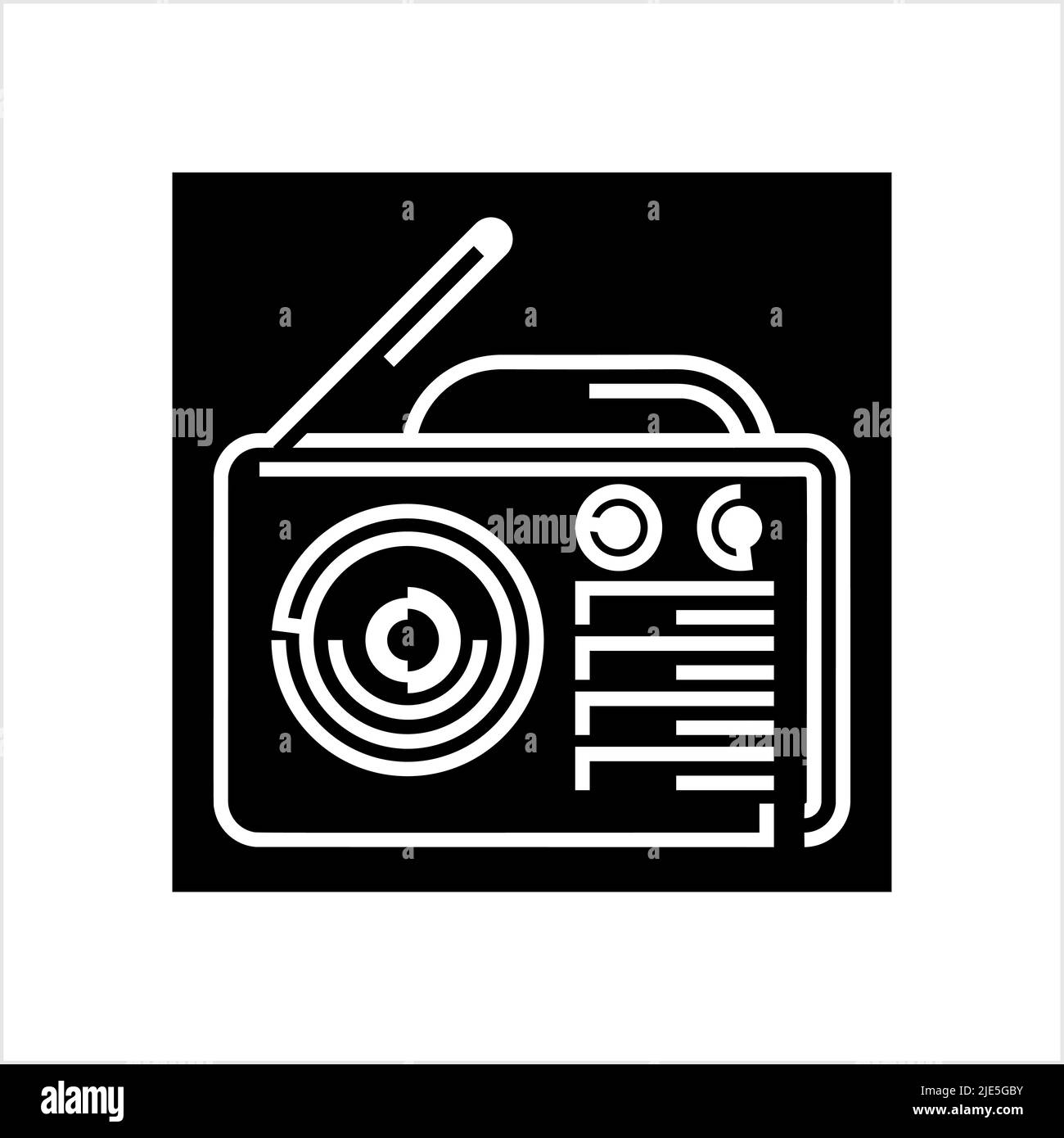 Radio Icon, Electronic Device Vector Art Illustration Stock Vector ...