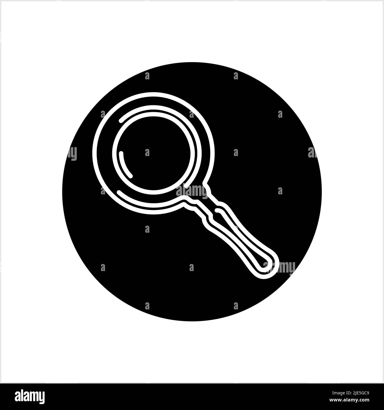 Magnifier Icon, Magnify Glass, Lens Icon Vector Art Illustration Stock ...