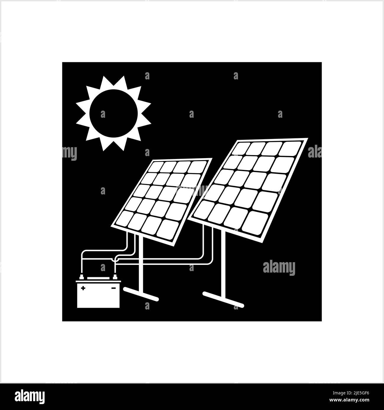 Solar Energy Icon Vector Art Illustration Stock Vector Image & Art - Alamy