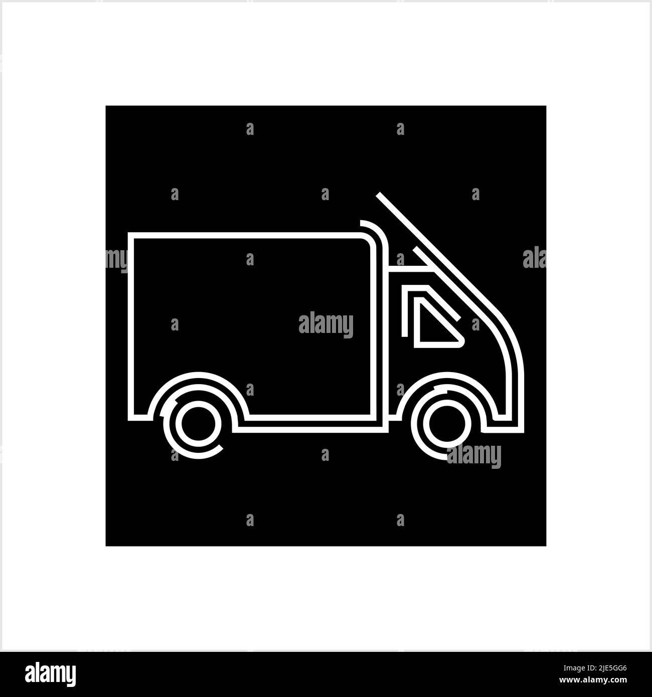 Shipping Truck Icon Vector Art Illustration Stock Vector Image & Art ...