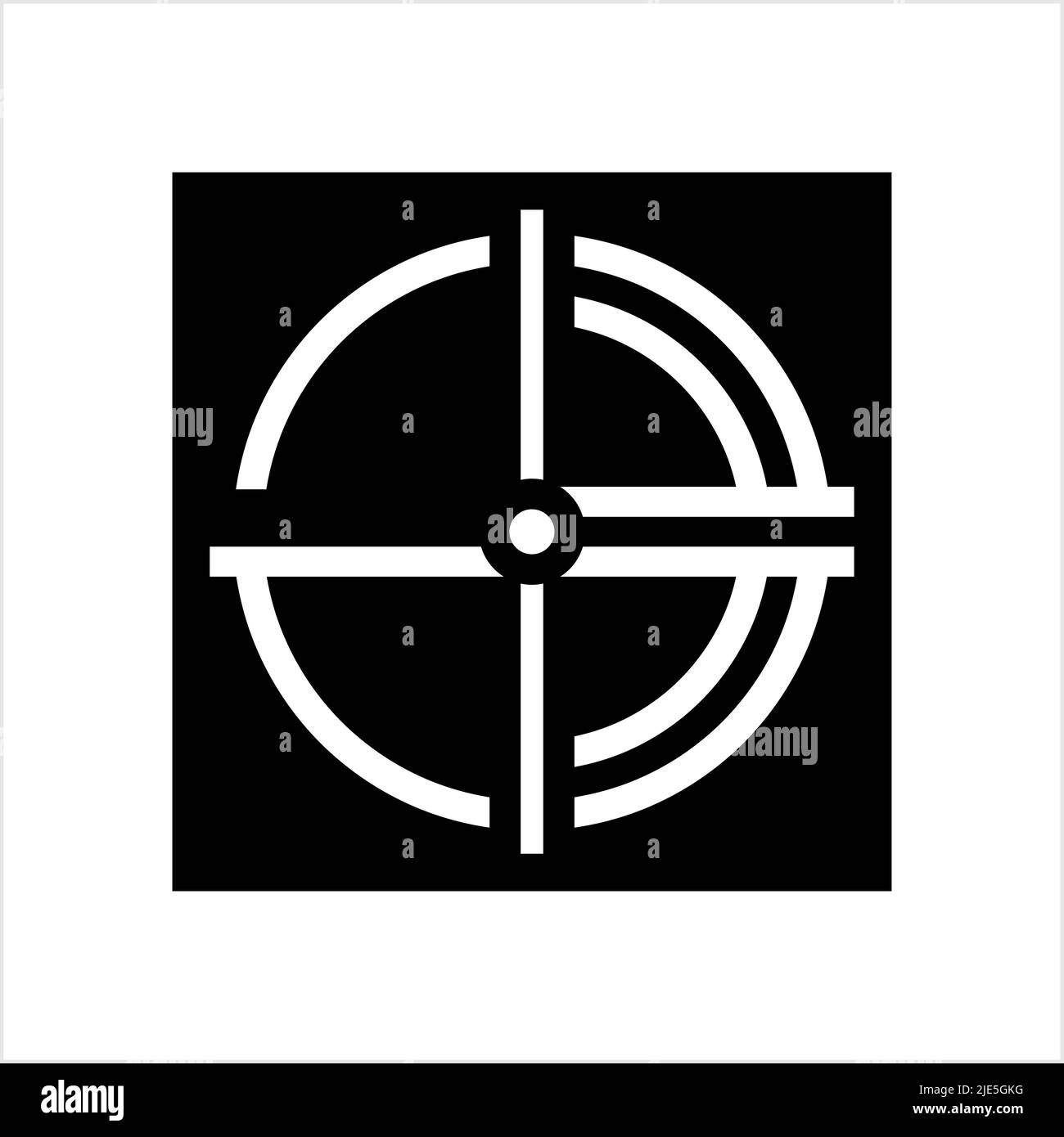 Target Icon, Target Board Vector Art Illustration Stock Vector Image ...