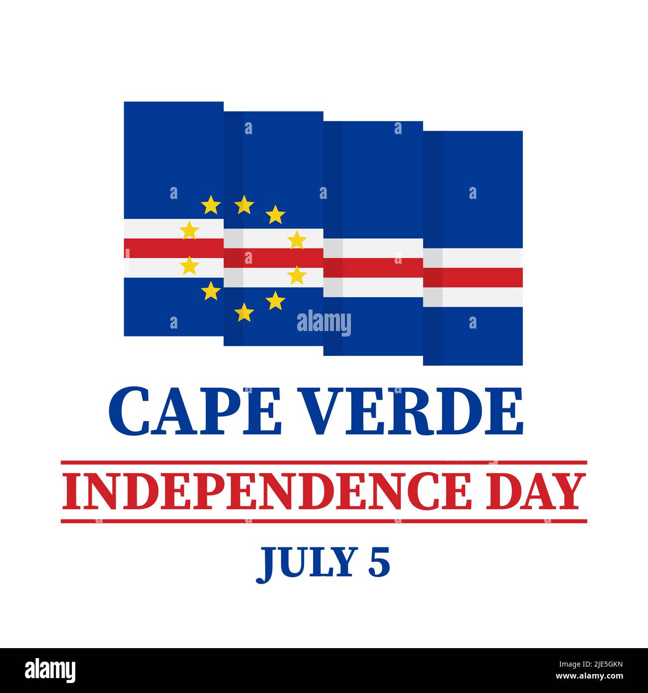 Cape Verde Independence Day typography poster. National holiday ...