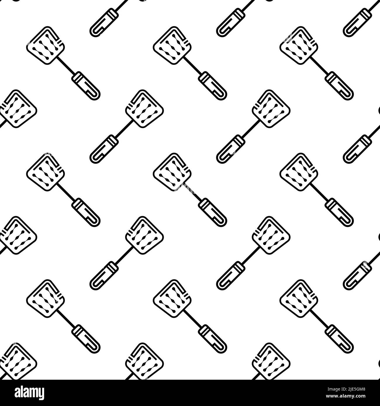 Spatula Icon, Spatula Seamless Pattern Vector Art Illustration Stock ...