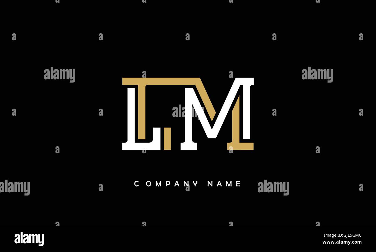 LM, ML Abstract Letters Logo Monogram Stock Vector Image & Art - Alamy