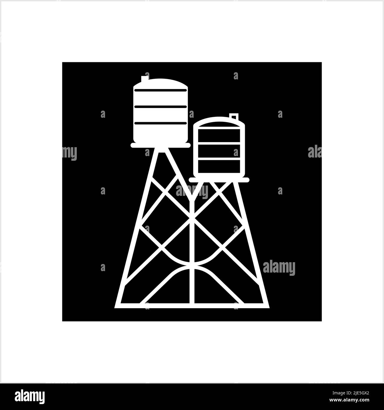Water Tower Icon Vector Art Illustration Stock Vector Image And Art Alamy