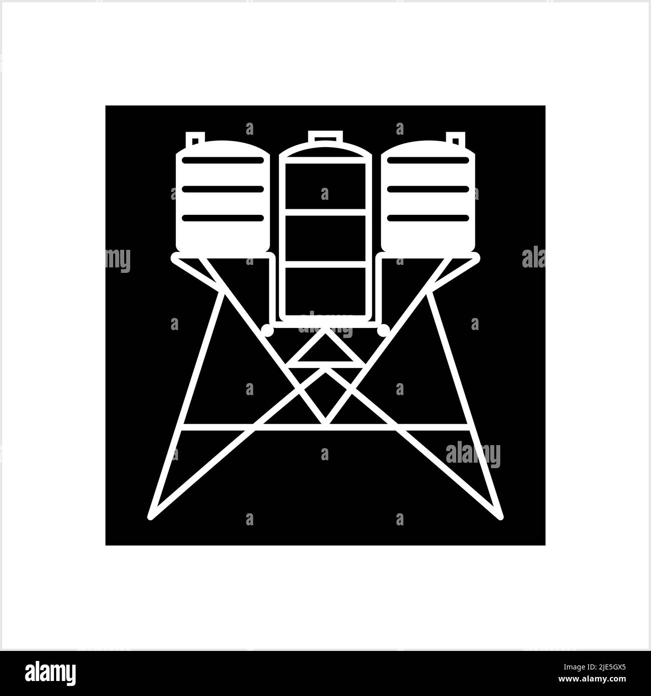 Water Tower Icon Vector Art Illustration Stock Vector Image And Art Alamy