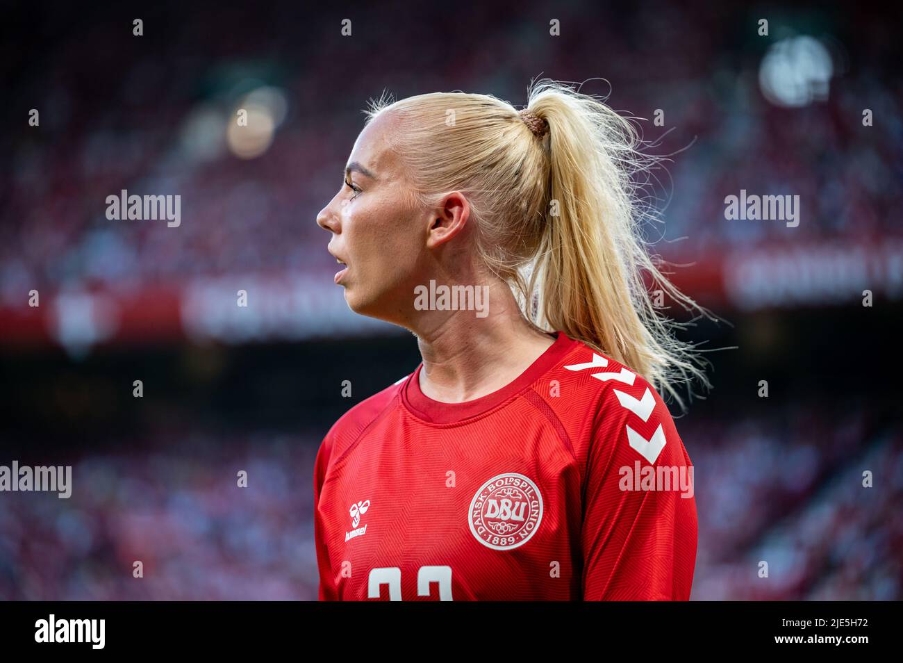 Copenhagen, Denmark. 24th June, 2022. Sofie Svava (23) of Denmark seen ...