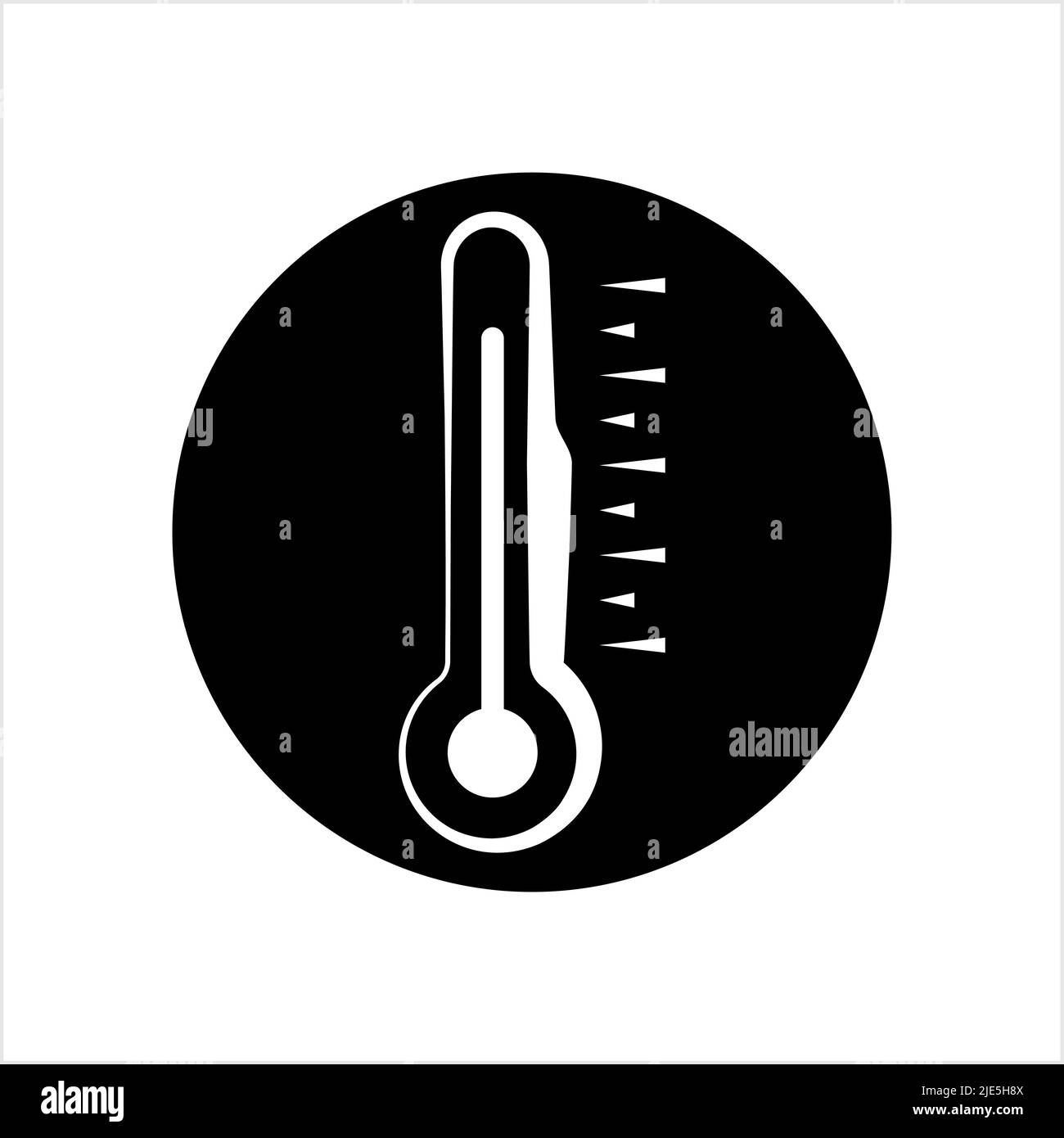 Thermometer Icon, Temperature Meter Vector Art Illustration Stock ...